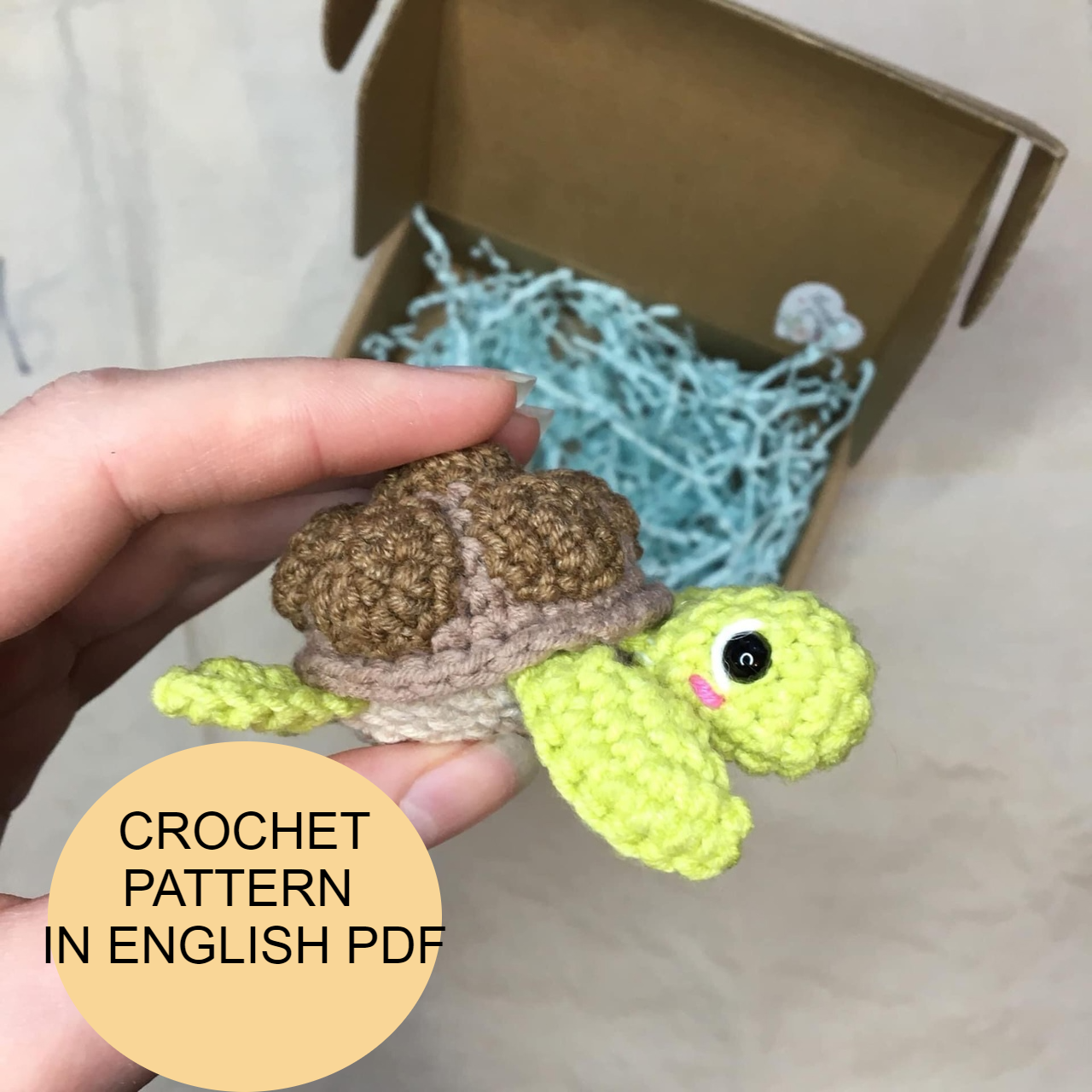 turtle amigurumi pattern, PDF crochet pattern, turtle shell, | Inspire ...