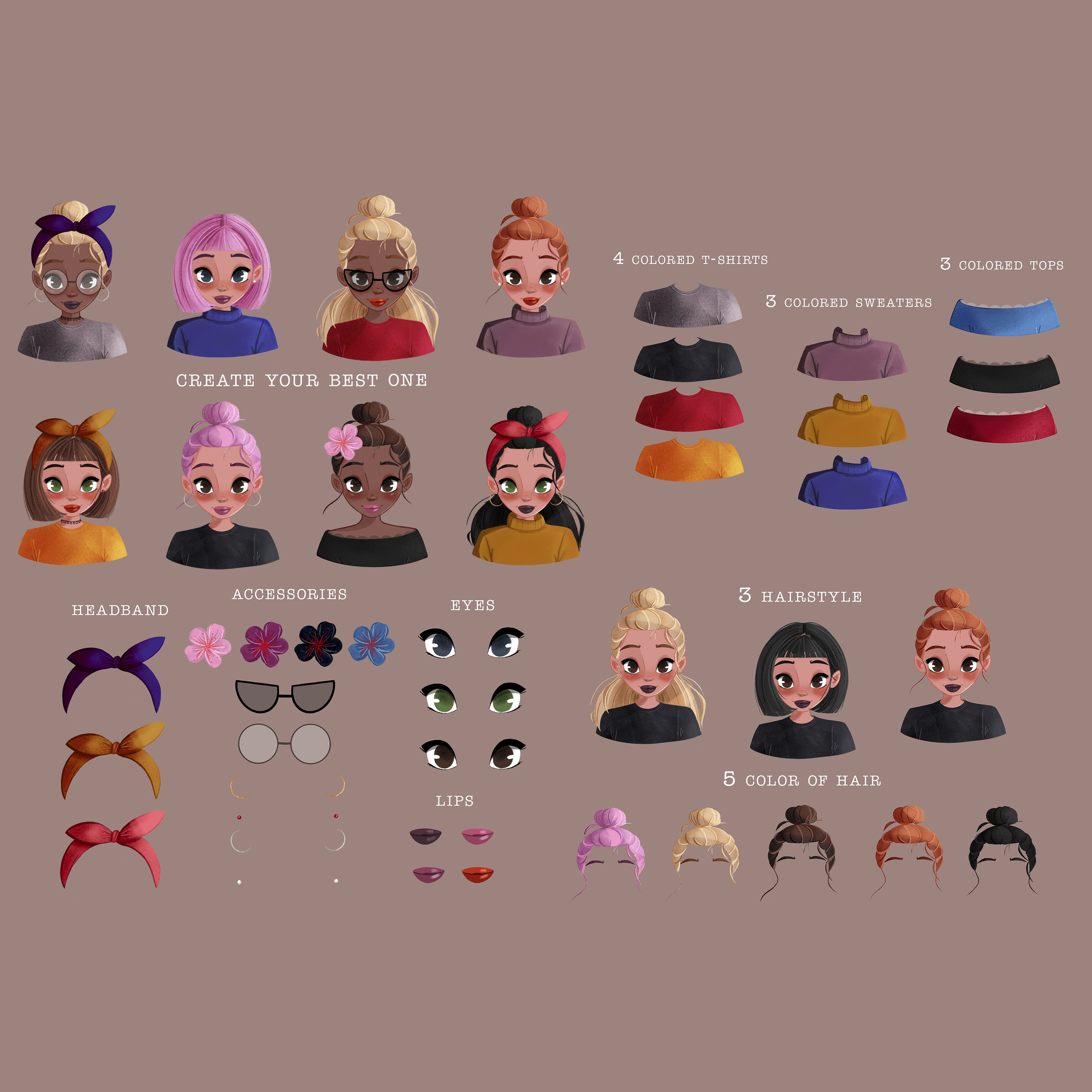 Girl Avatar creator - Inspire Uplift