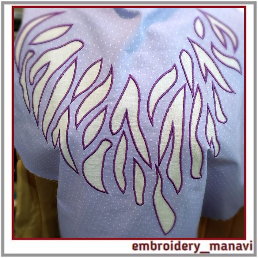 Digital machine embroidery design applique. - Inspire Uplift