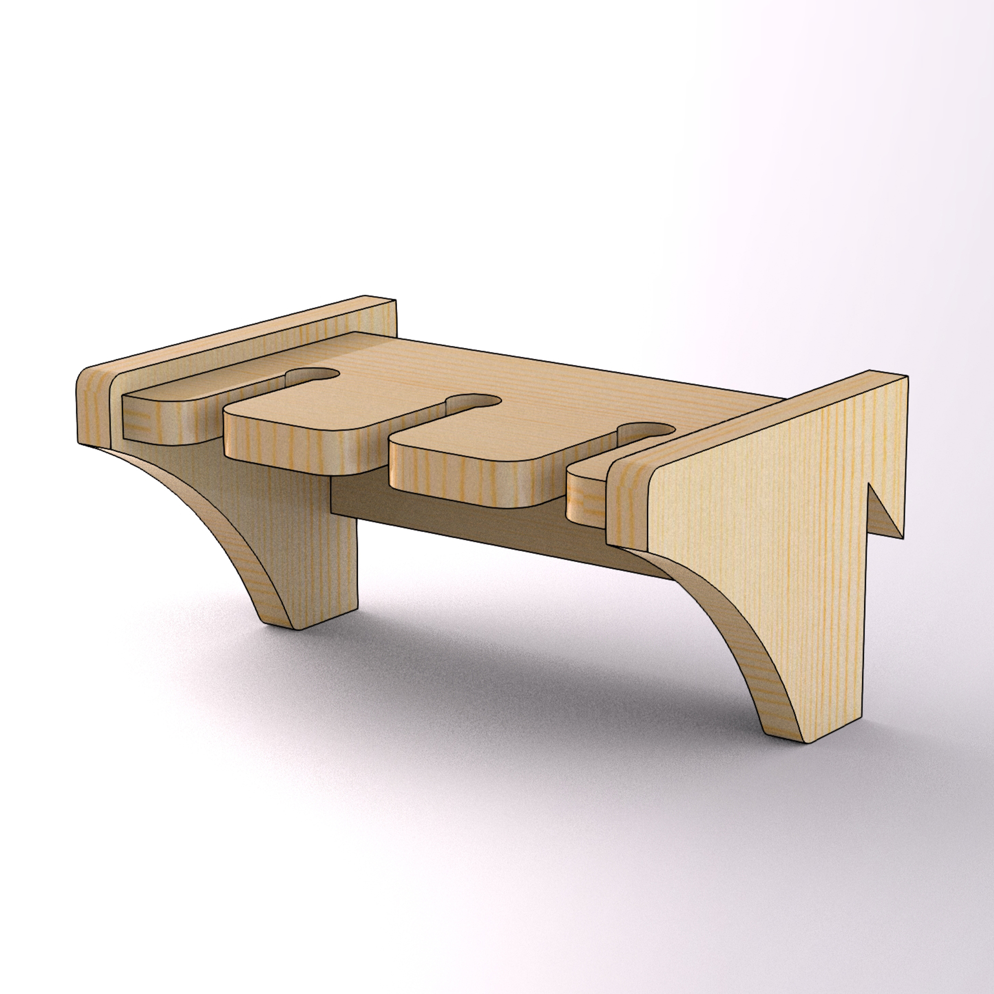 French Cleat CHISEL Rack. /PDF plan /SVG file for CNC cut. - Inspire Uplift