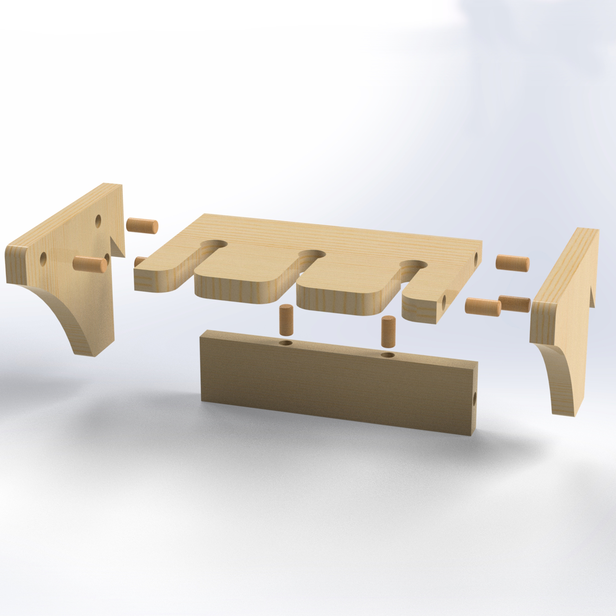 French Cleat CHISEL Rack. /PDF plan /SVG file for CNC cut. - Inspire Uplift
