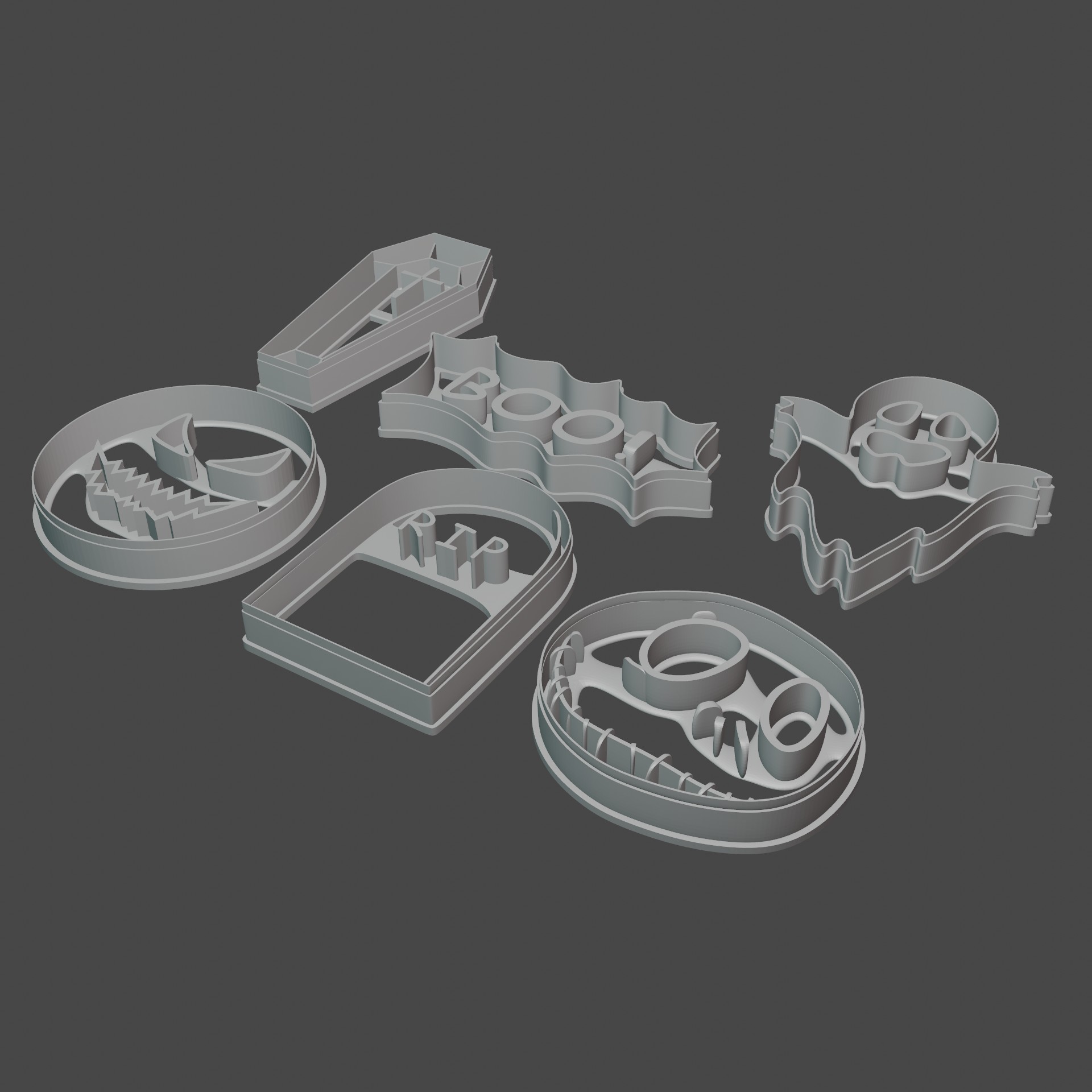 3D Model STL CNC Router file 3dprintable Halloween cookies c - Inspire ...
