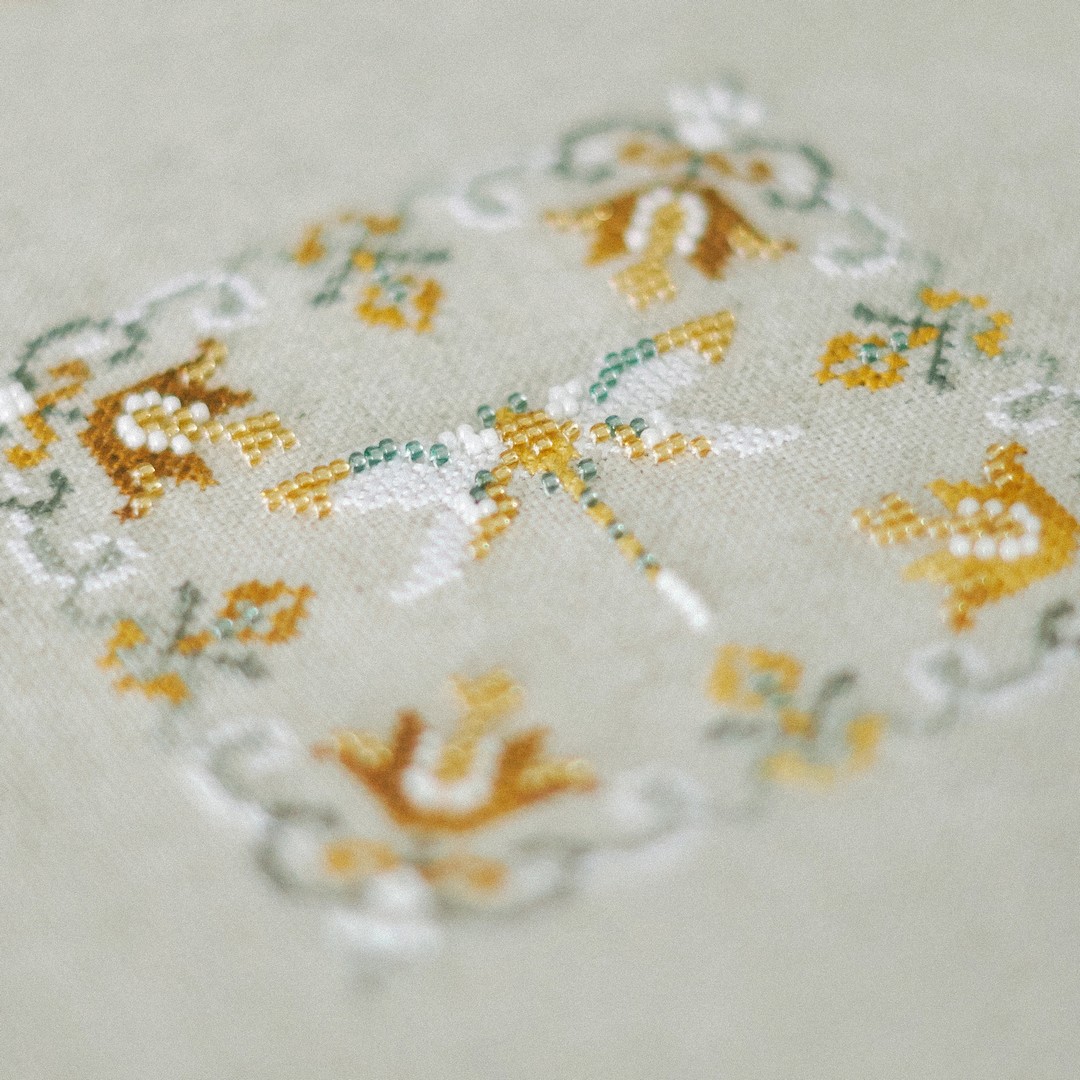 Cross stitch pattern Dragonfly, Small cross stitch sampler - Inspire Uplift