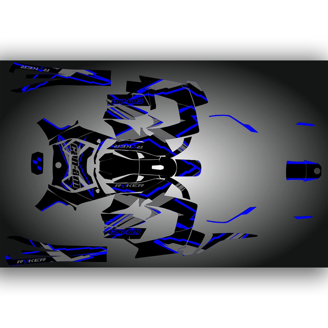 Can-Am Ryker Dome Wheel Decals #2 (3D Dome Reflective And Fluorescent ...