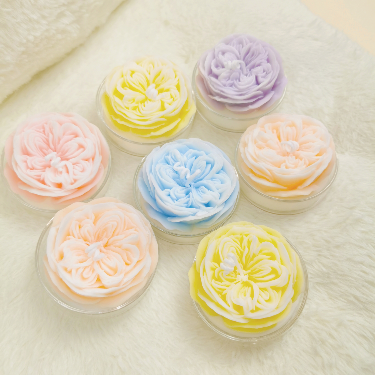 Austin Rose Scented Candle with Glass Base | Inspire Uplift