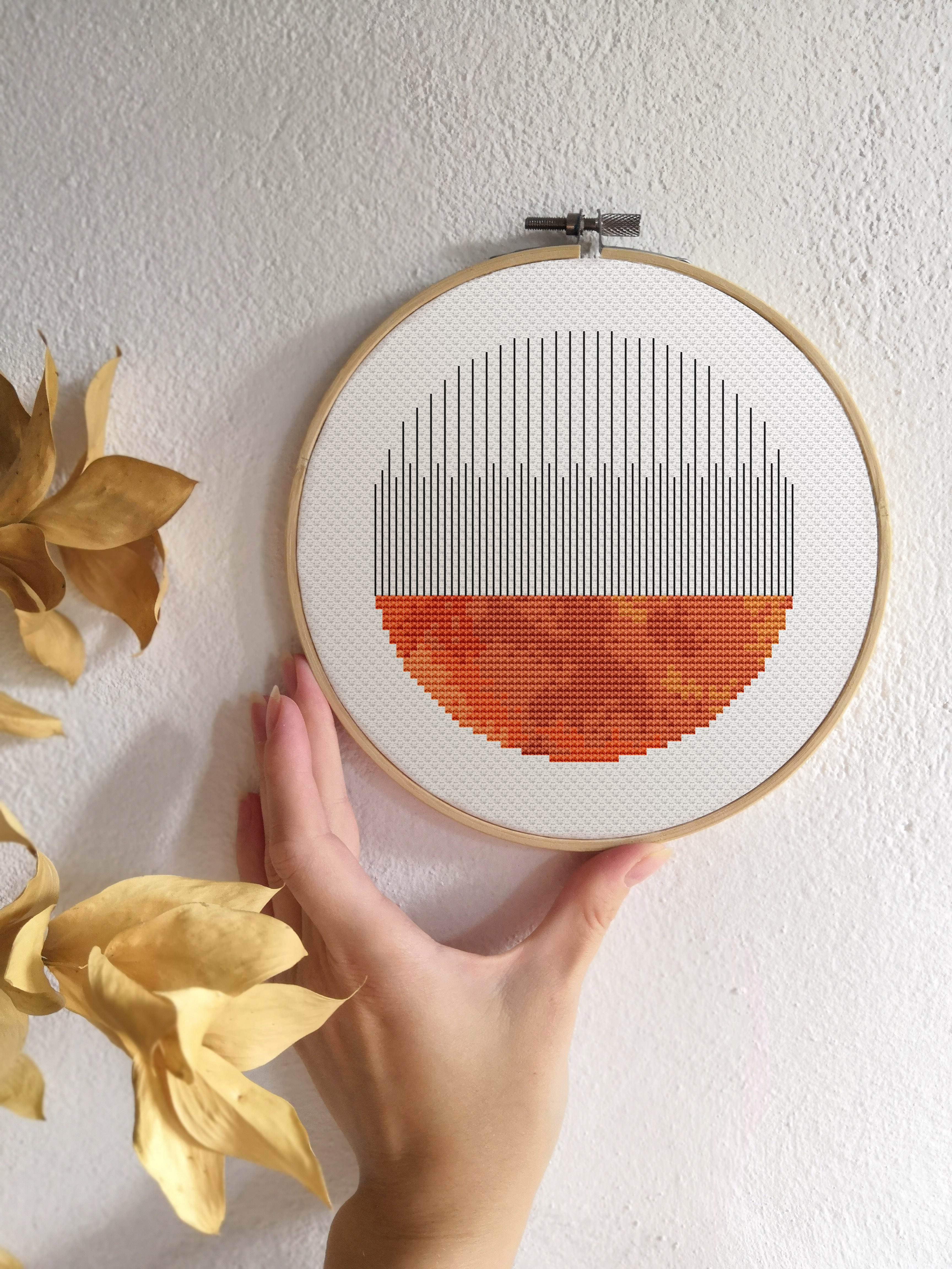 Easy cross stitch pattern Modern cross stitch PDF Mid centur - Inspire ...