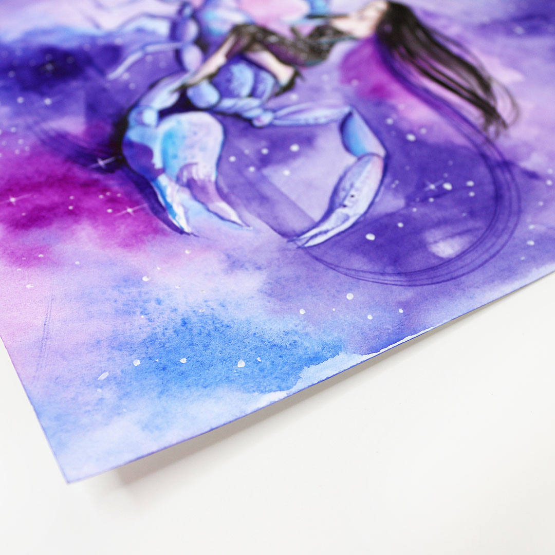 Scorpio Painting Zodiac Sign Scorpio Original Art Woman Scor - Inspire ...