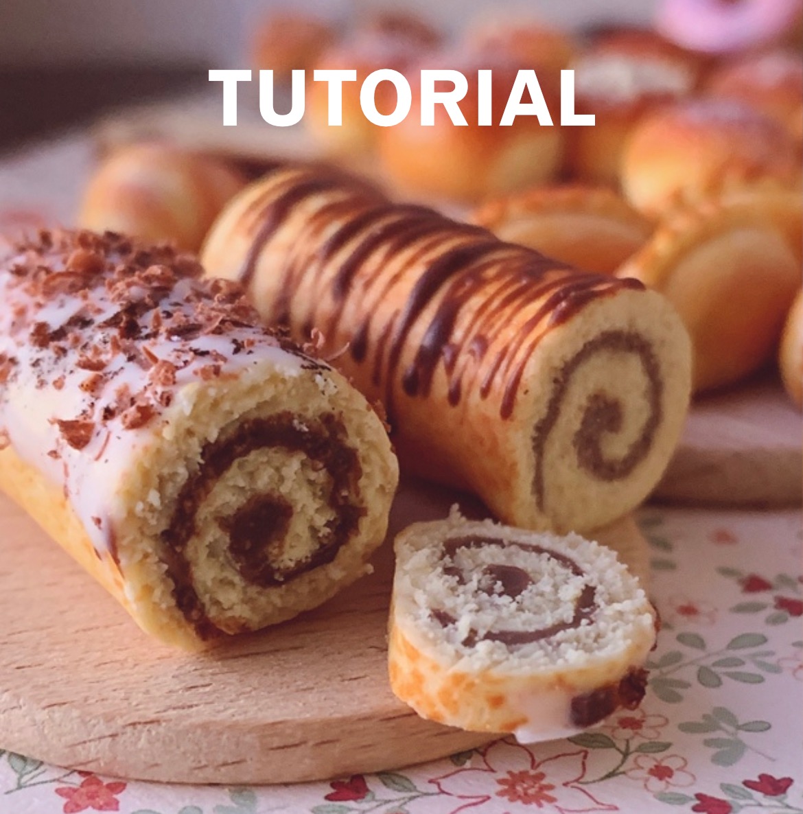 Miniature sweet roll. TUTORIAL polymer clay. Miniature food. | Inspire ...