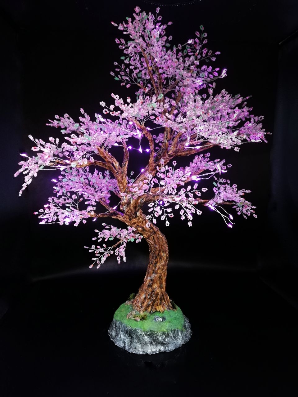 Beaded bonsai tree decorative lamp - Inspire Uplift