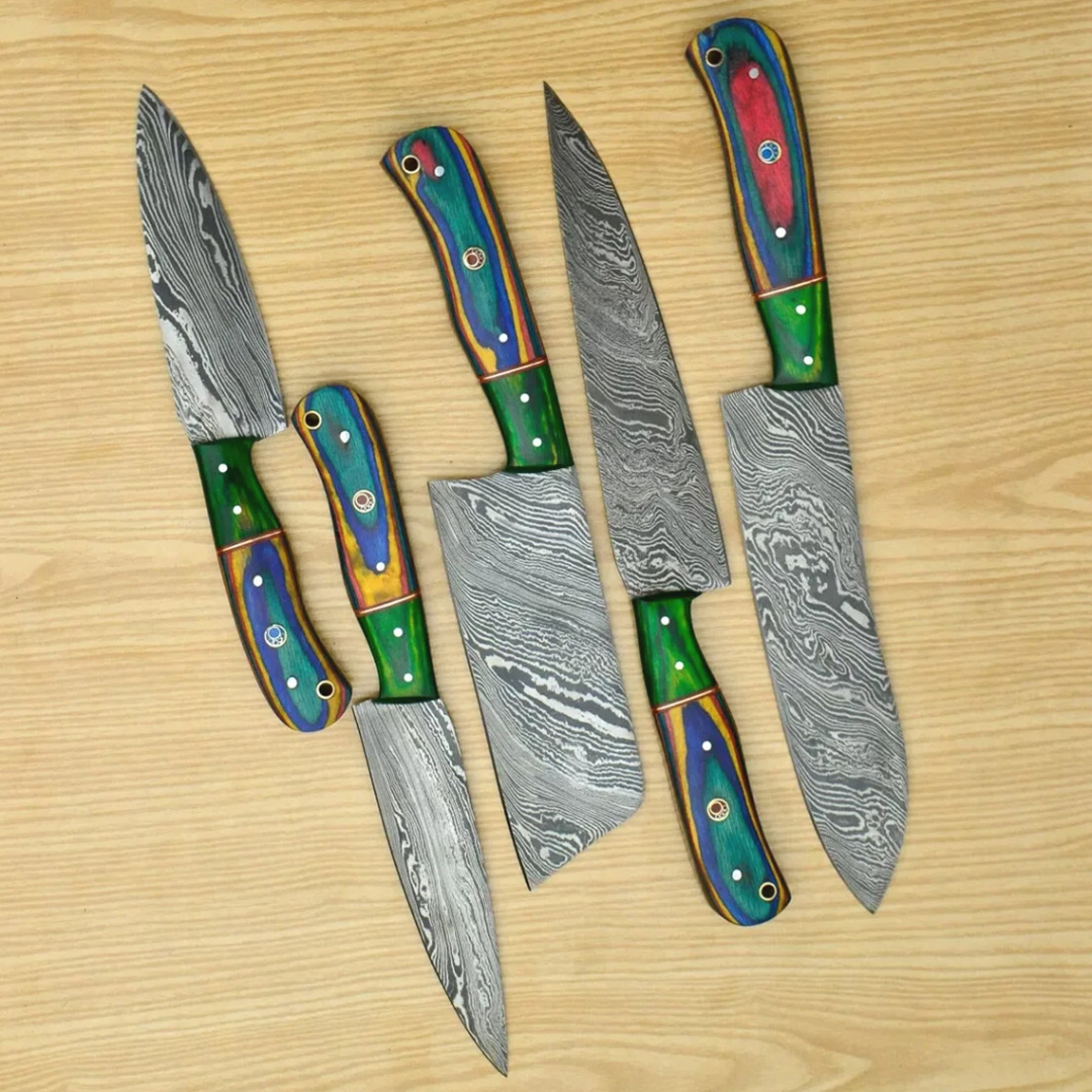 Custom Handmade Forged Chef Knives Set | Inspire Uplift