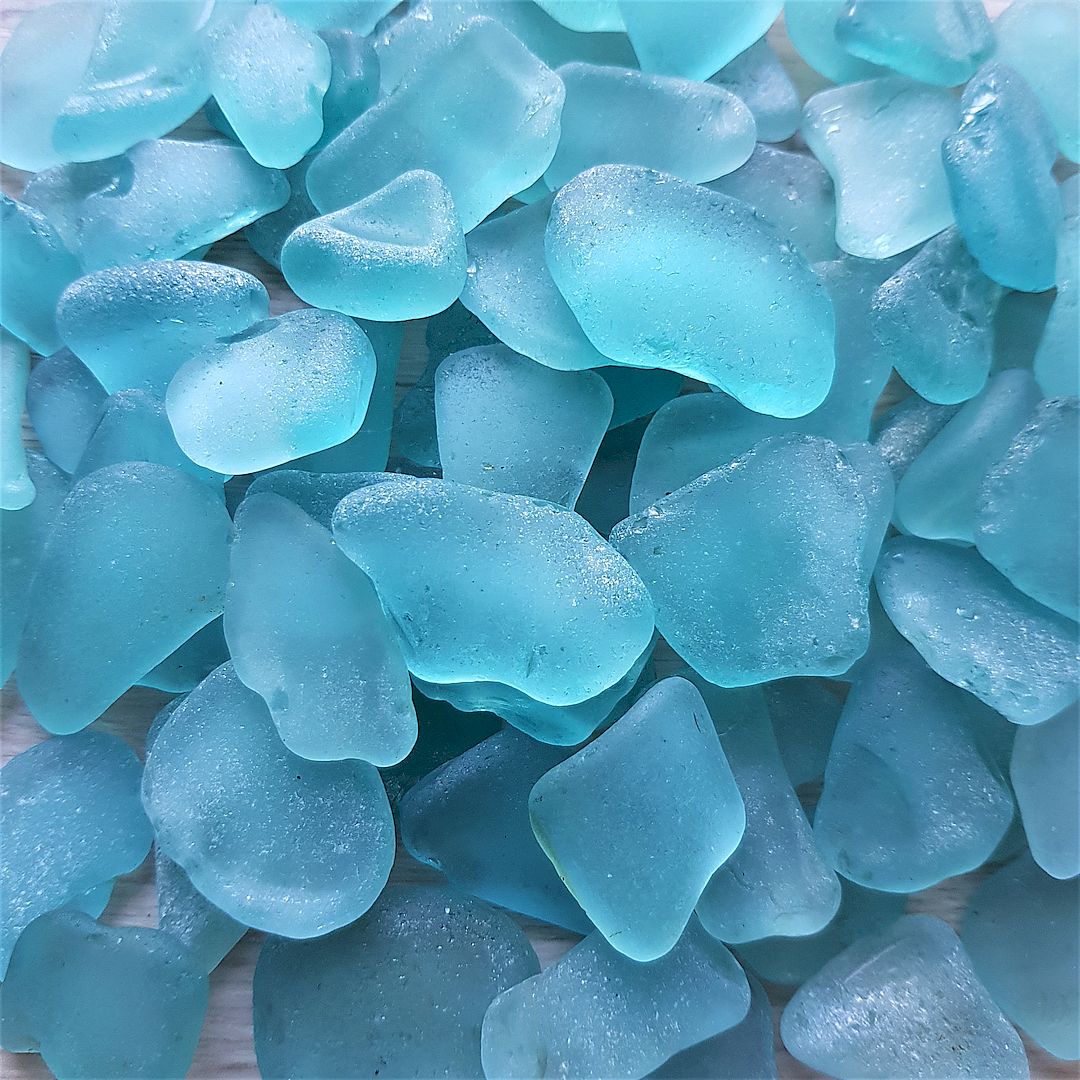 Large aqua sea glass. Japan Sea glass. Sold by pound. - Inspire Uplift