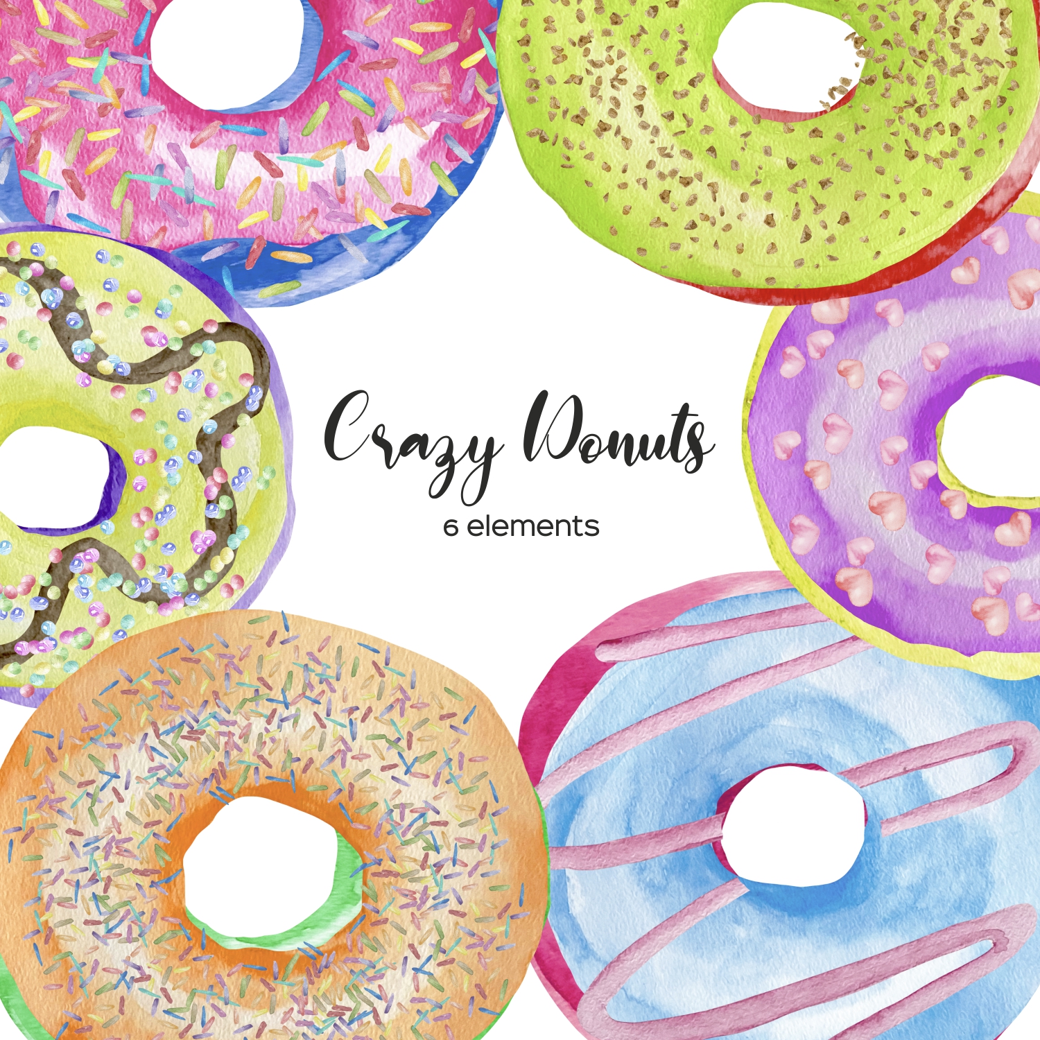 Pastel Donut Clipart | Inspire Uplift