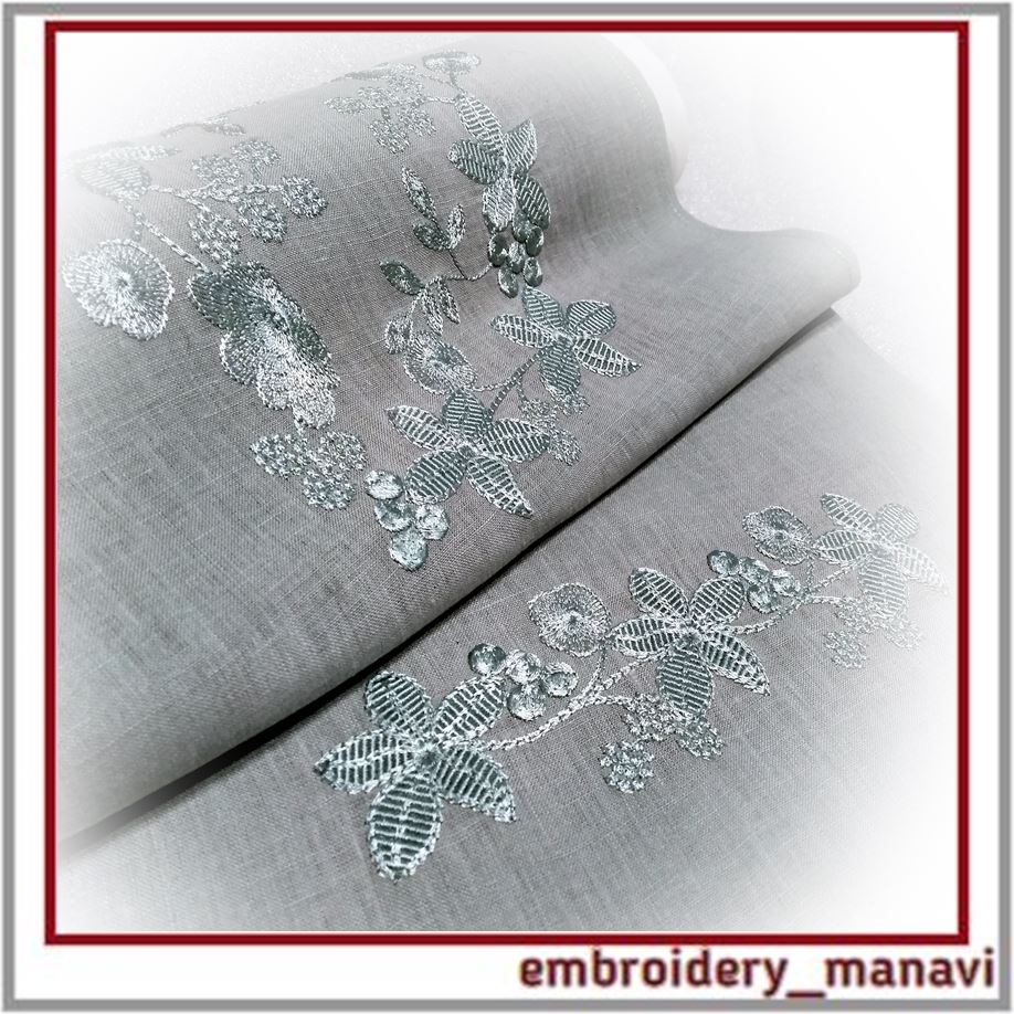 Single color floral bundles. Machine Embroidery Design. - Inspire Uplift