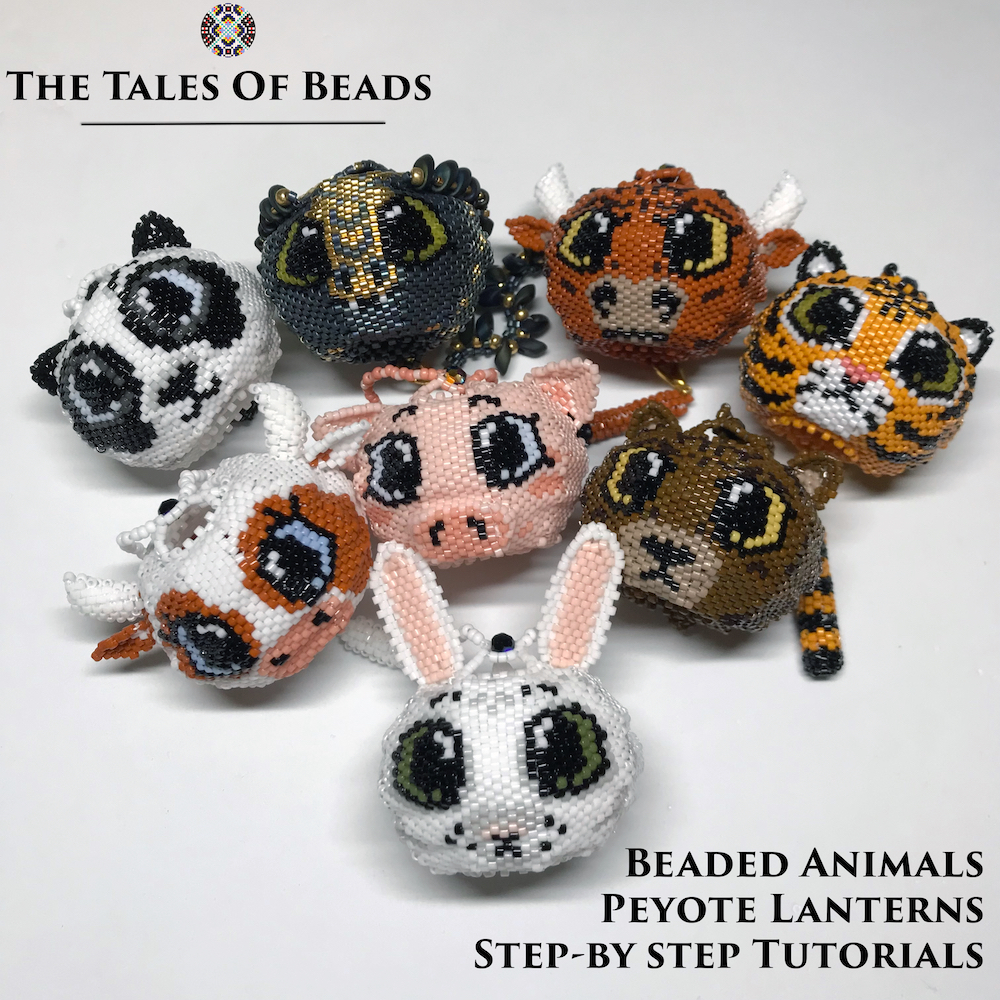 PDF Beaded Bears Tutorial Peyote Ball / Beaded Panda Pattern - Inspire ...