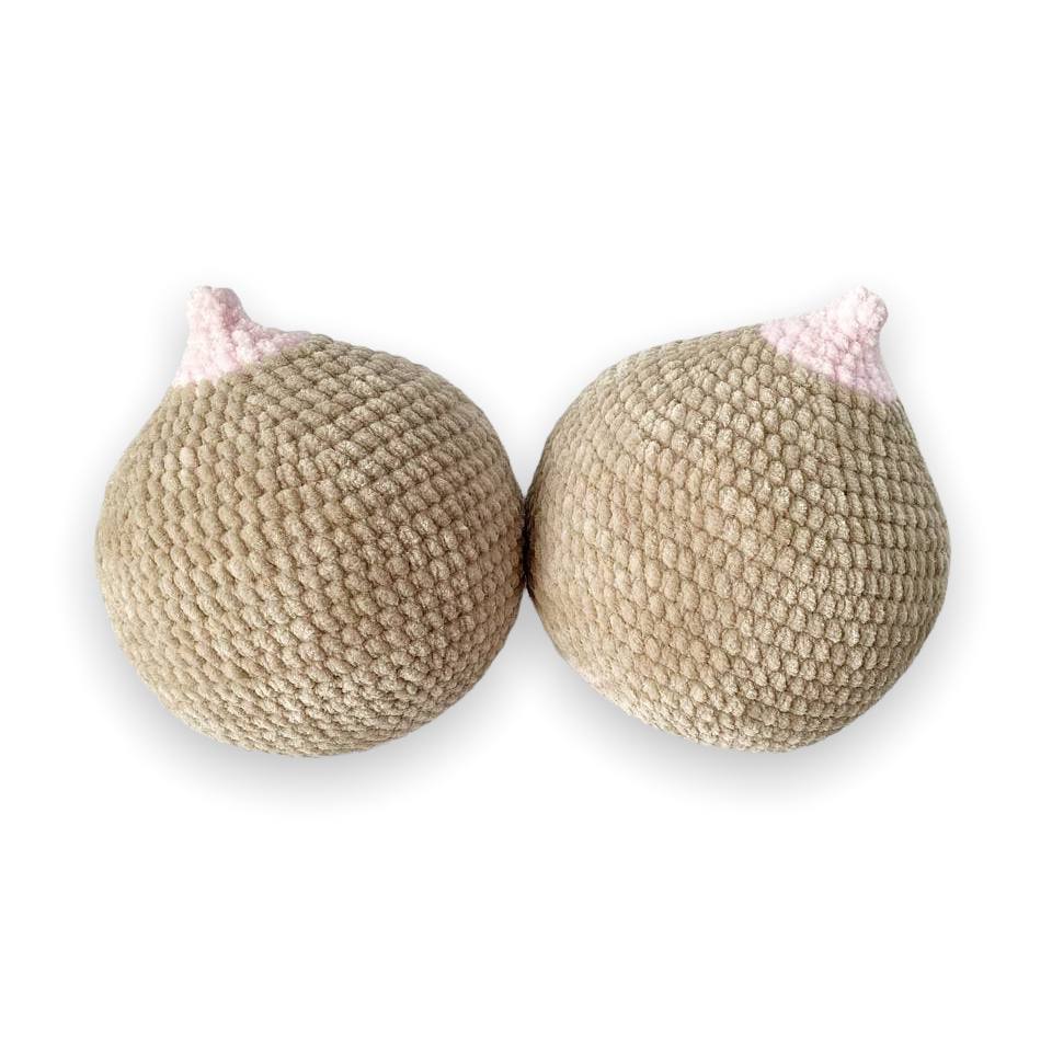 Crochet boob, Plush boob, Stuffed boob, Crochet breast - Inspire Uplift