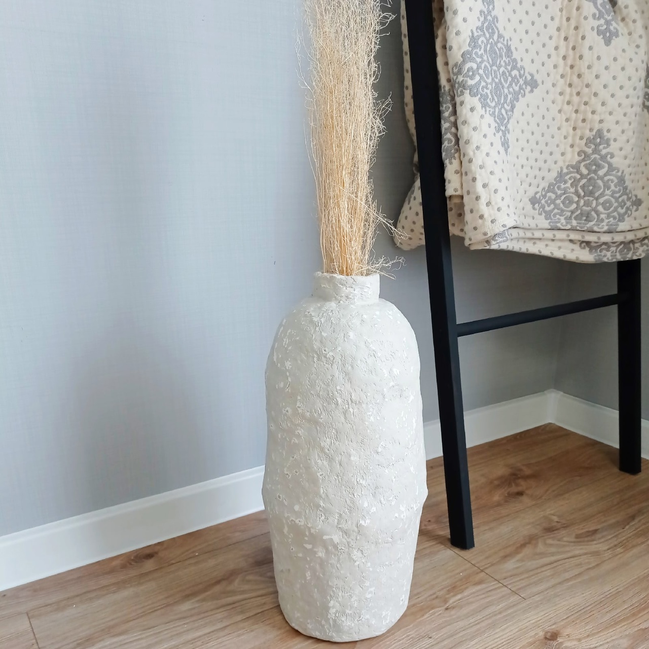 Large Grey Vase / Handmade Vase / High vase - Inspire Uplift