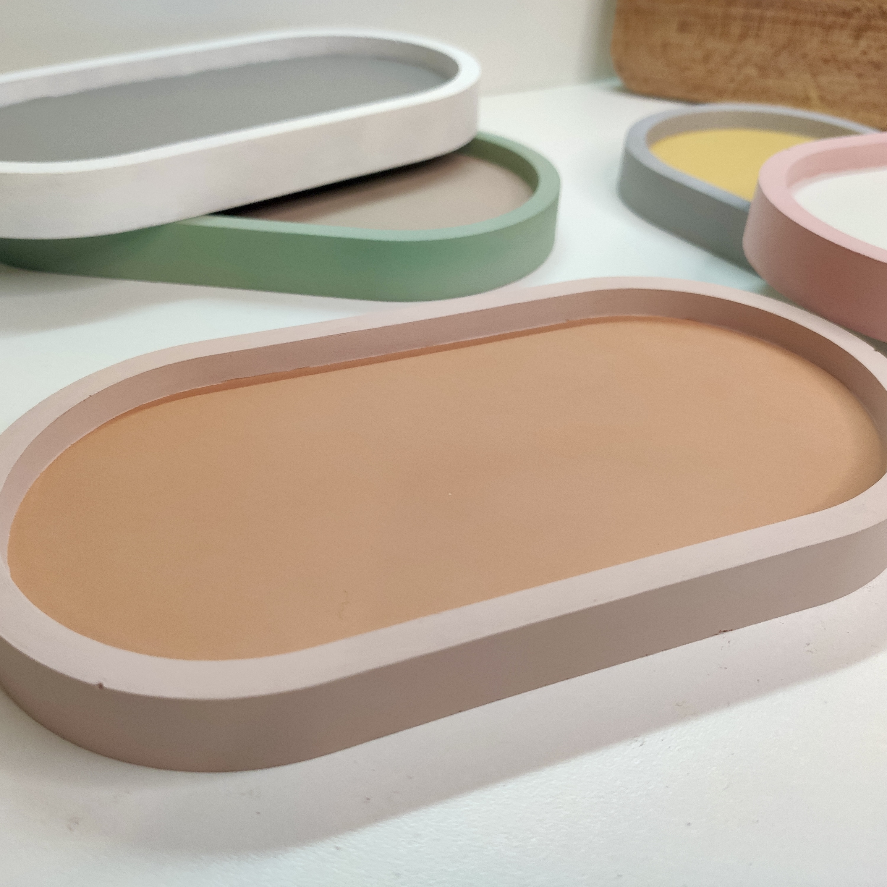 Oval concrete tray | Concrete plant saucer | Jewelry dish | - Inspire ...
