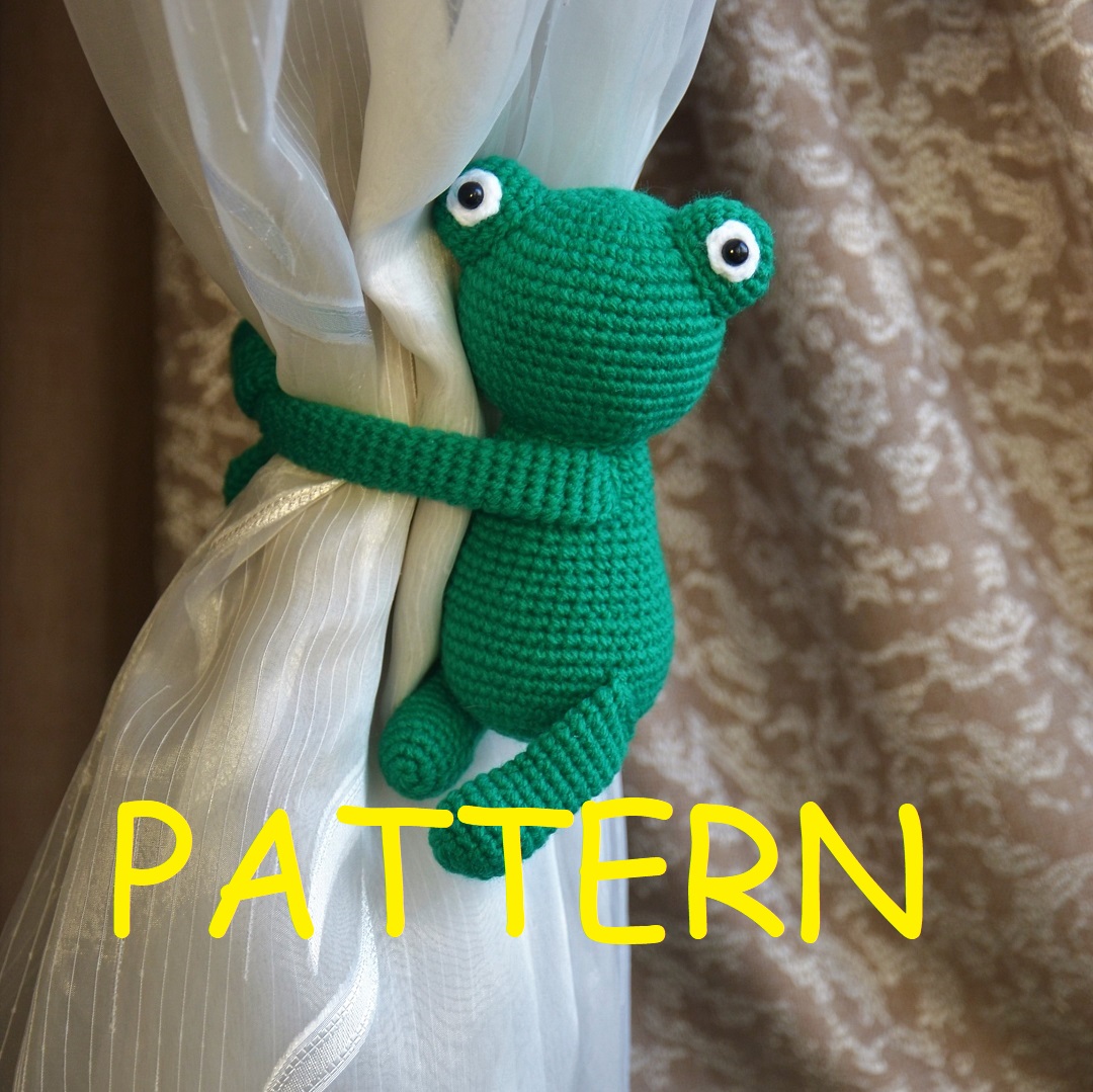 Amigurumi Frog Crochet Pattern And Instructions Pdf. Diy Crochet Green ...