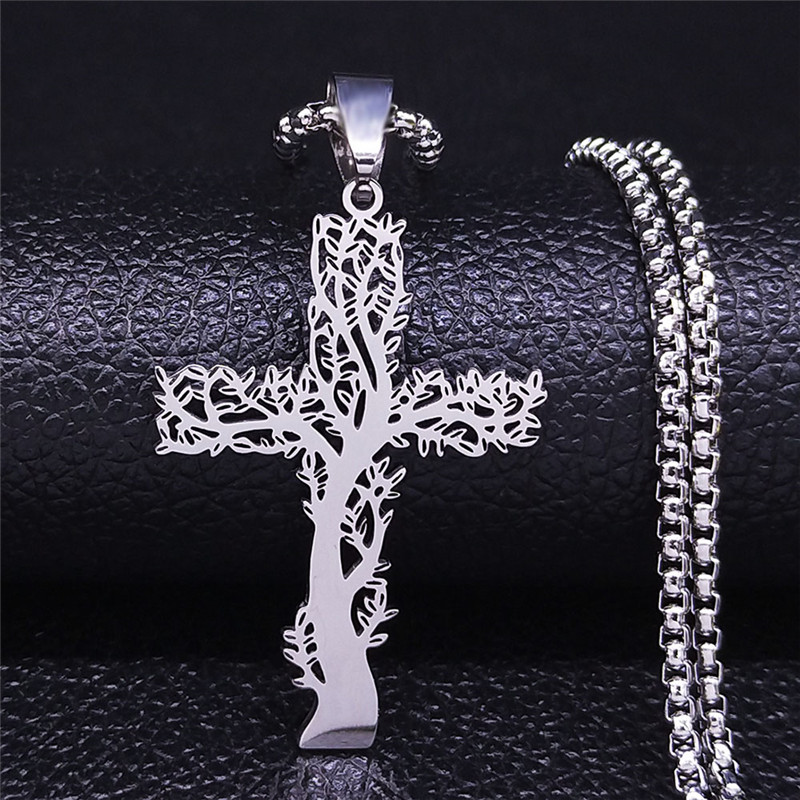 Cross "Tree of Life" stainless steel - Inspire Uplift