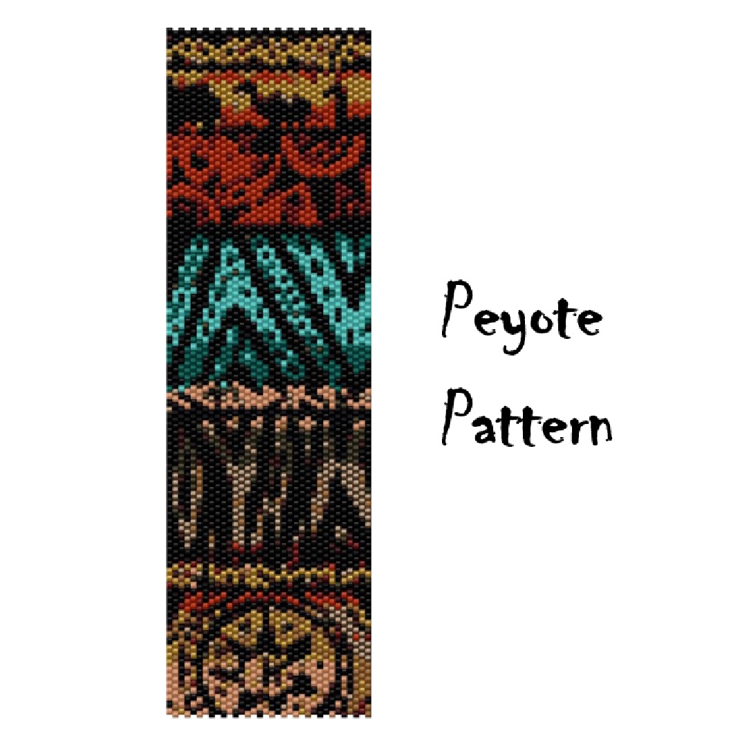 Ethnic Peyote Pattern Beading Bracelet, African Ornament See | Inspire ...