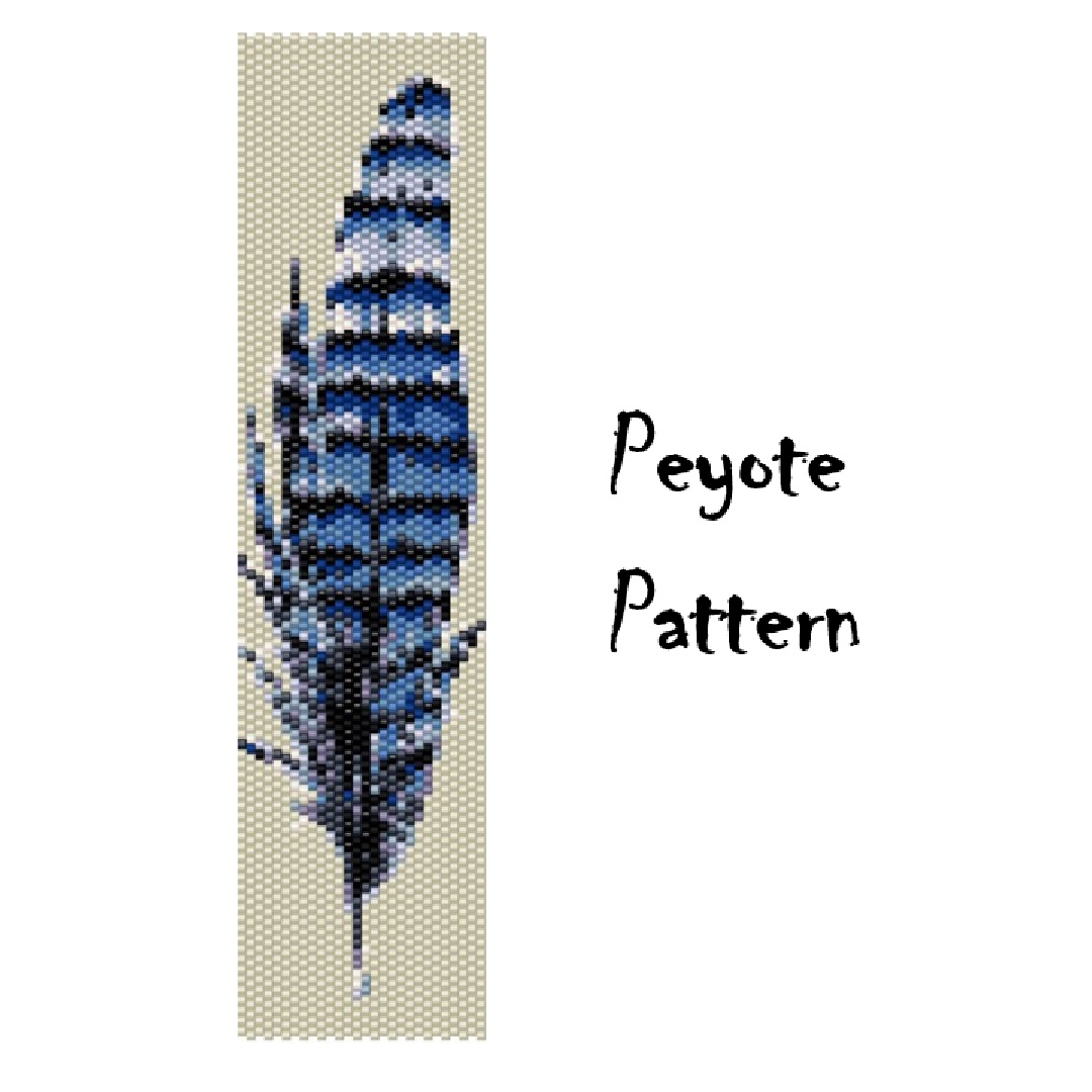 Feather Peyote Beading Pattern Bracelet, Ornament Seed Bead - Inspire ...