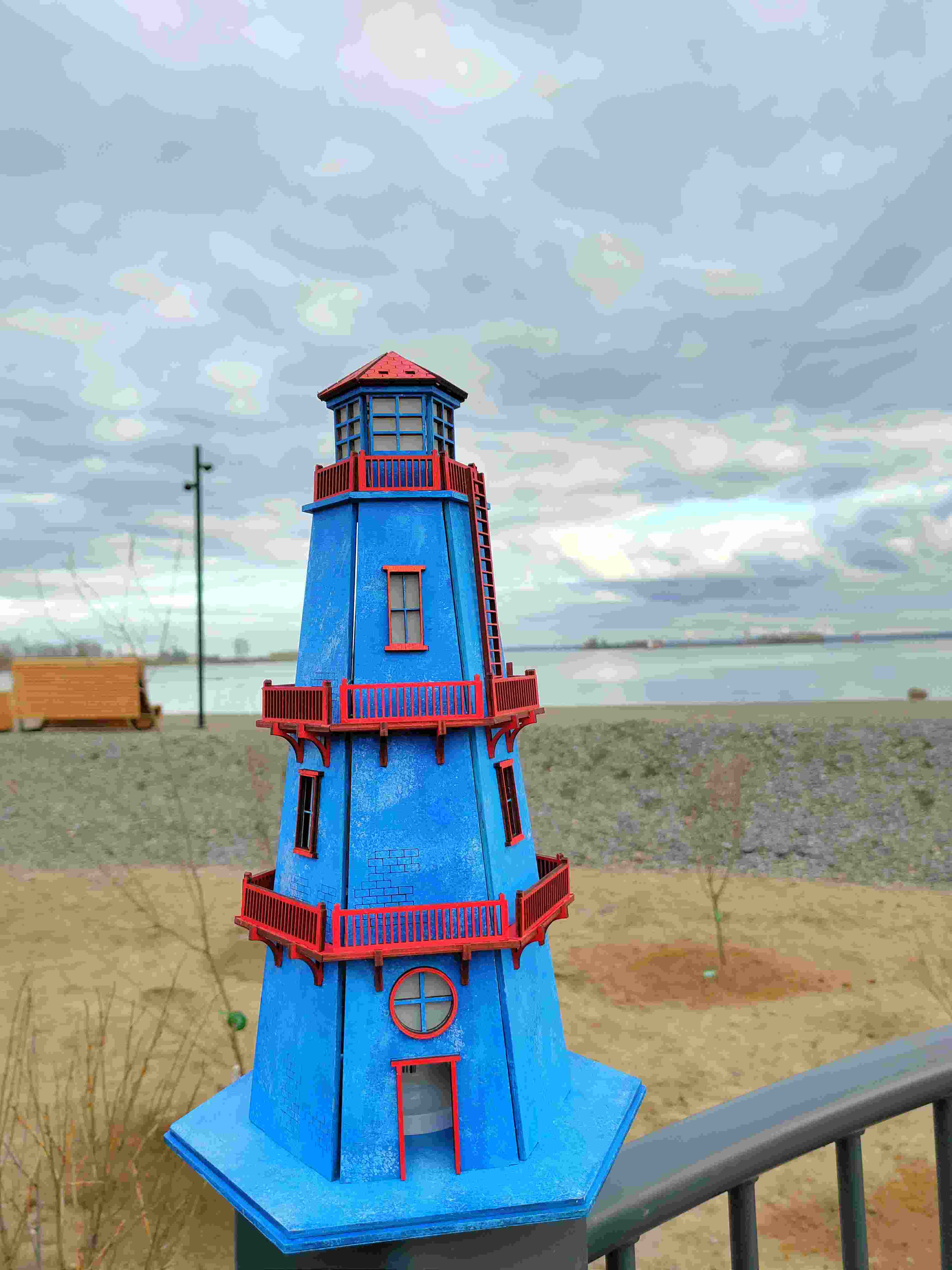 Personalized lighthouse night lamp made of wood. Night light - Inspire ...