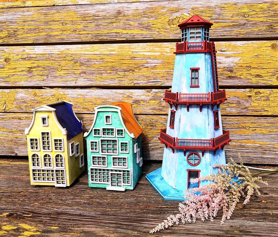 Personalized lighthouse night lamp made of wood. Night light - Inspire ...