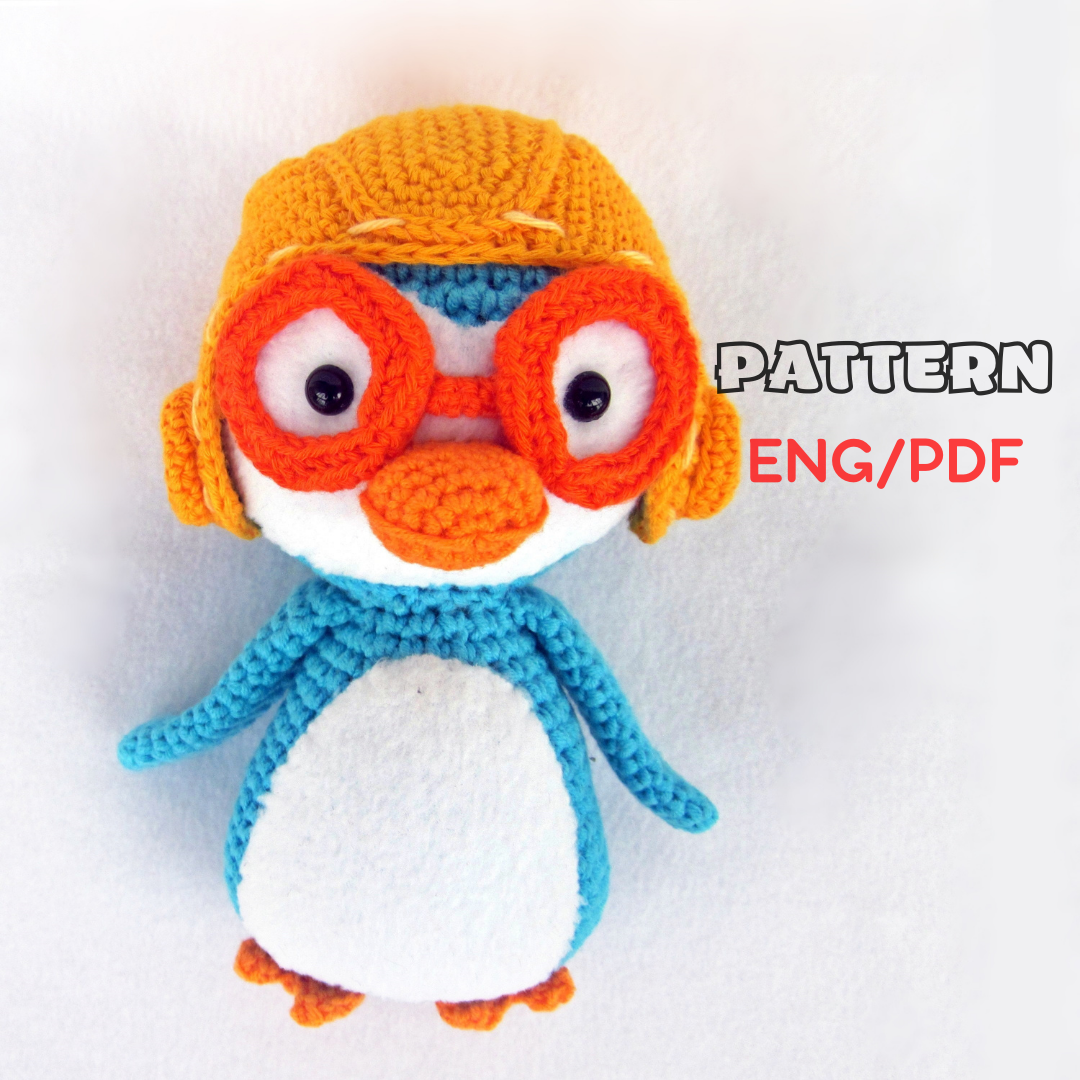 Pororo crochet pattern, penguin pattern step by step | Inspire Uplift