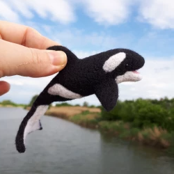 DIGITAL TUTORIAL Felted orca pattern, needle felted killer w | Inspire ...