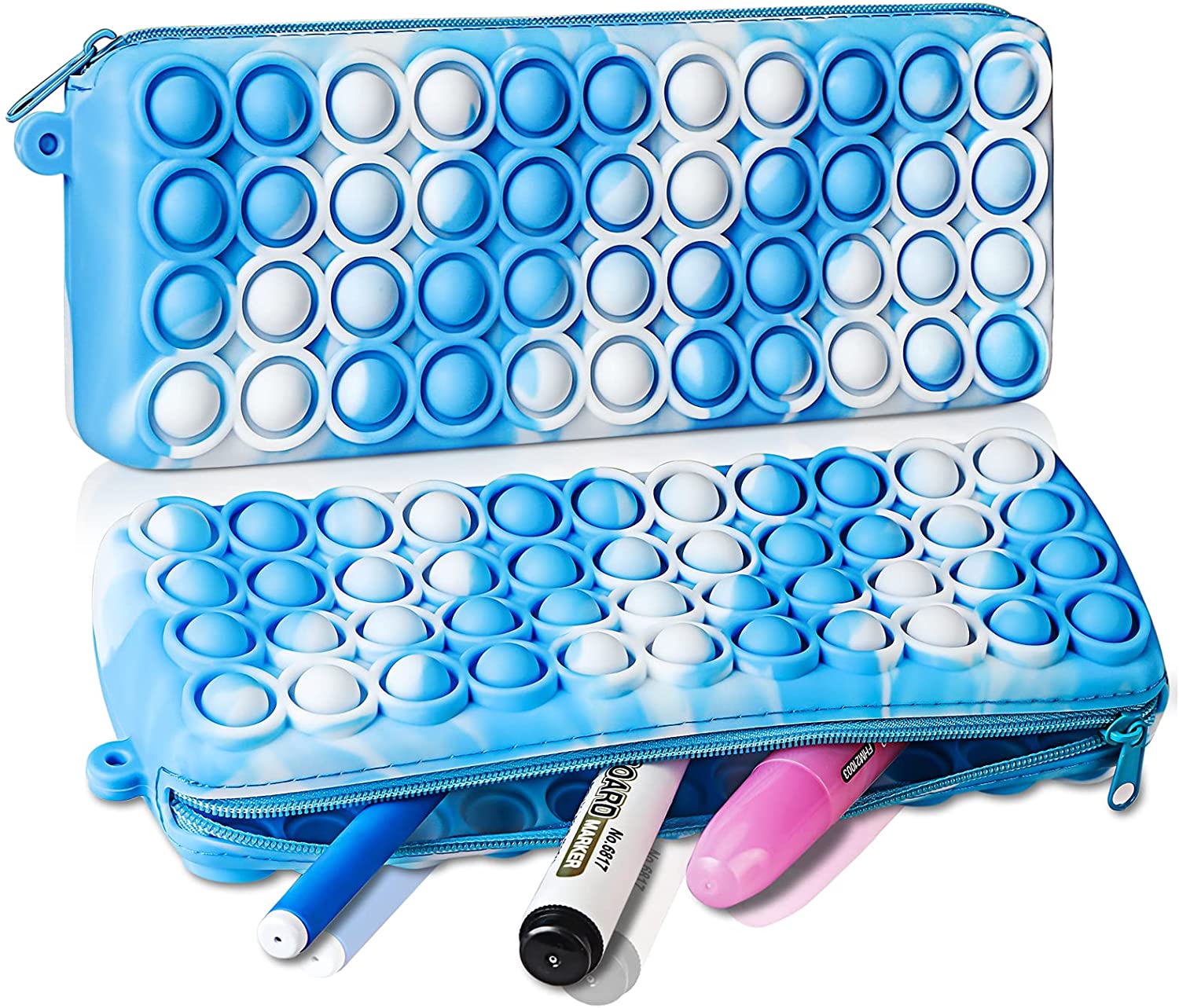 Pop Pencil Pen Case Pop It Fidget Bag Toys - Assorted Design - Inspire ...