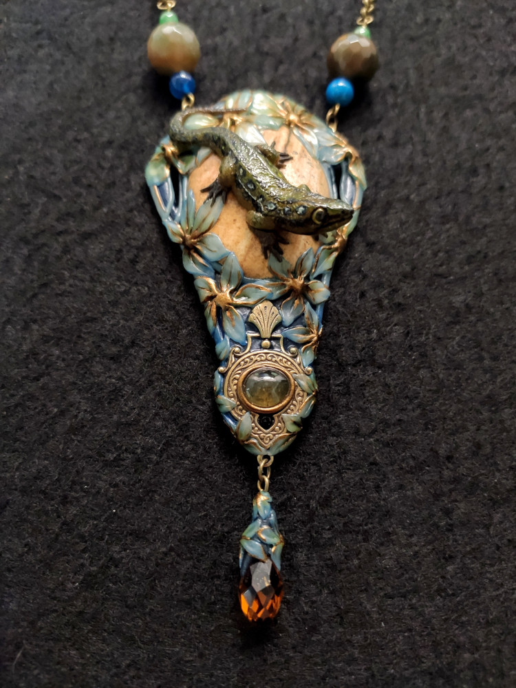 Lizard Pendant, Lizard Jewelry,Reptile Jewelry, Lizard Neckl - Inspire ...