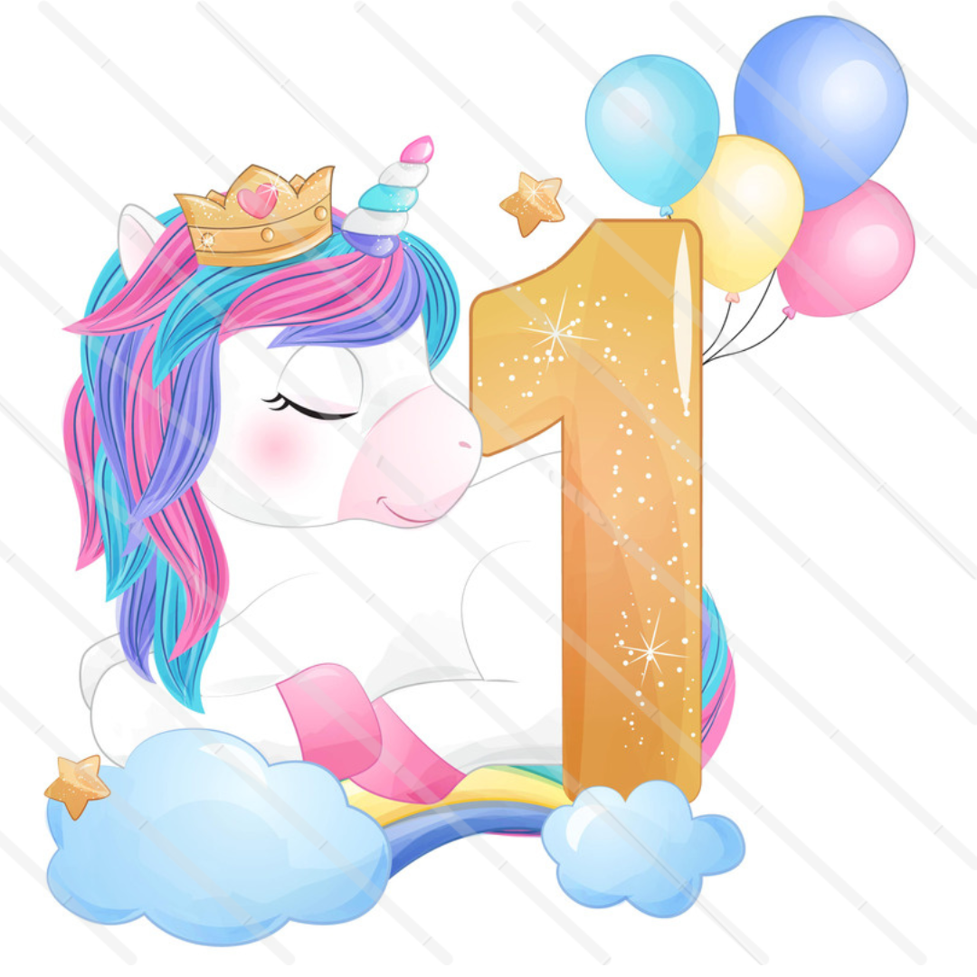 Unicorn Birthday Numbers Clipart Download Digital Clipart Un - Inspire ...