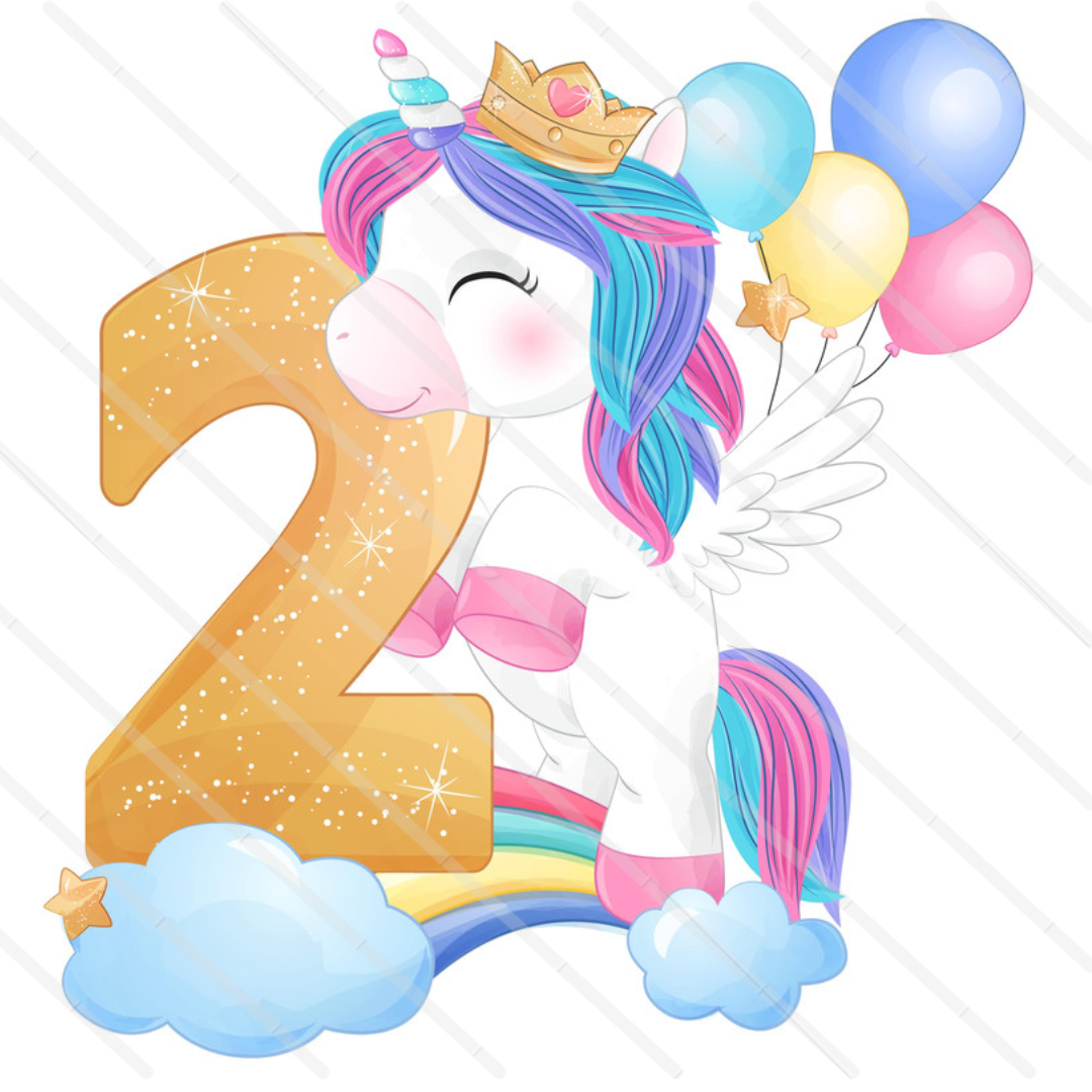 Unicorn Birthday Numbers Clipart Download Digital Clipart Un - Inspire ...