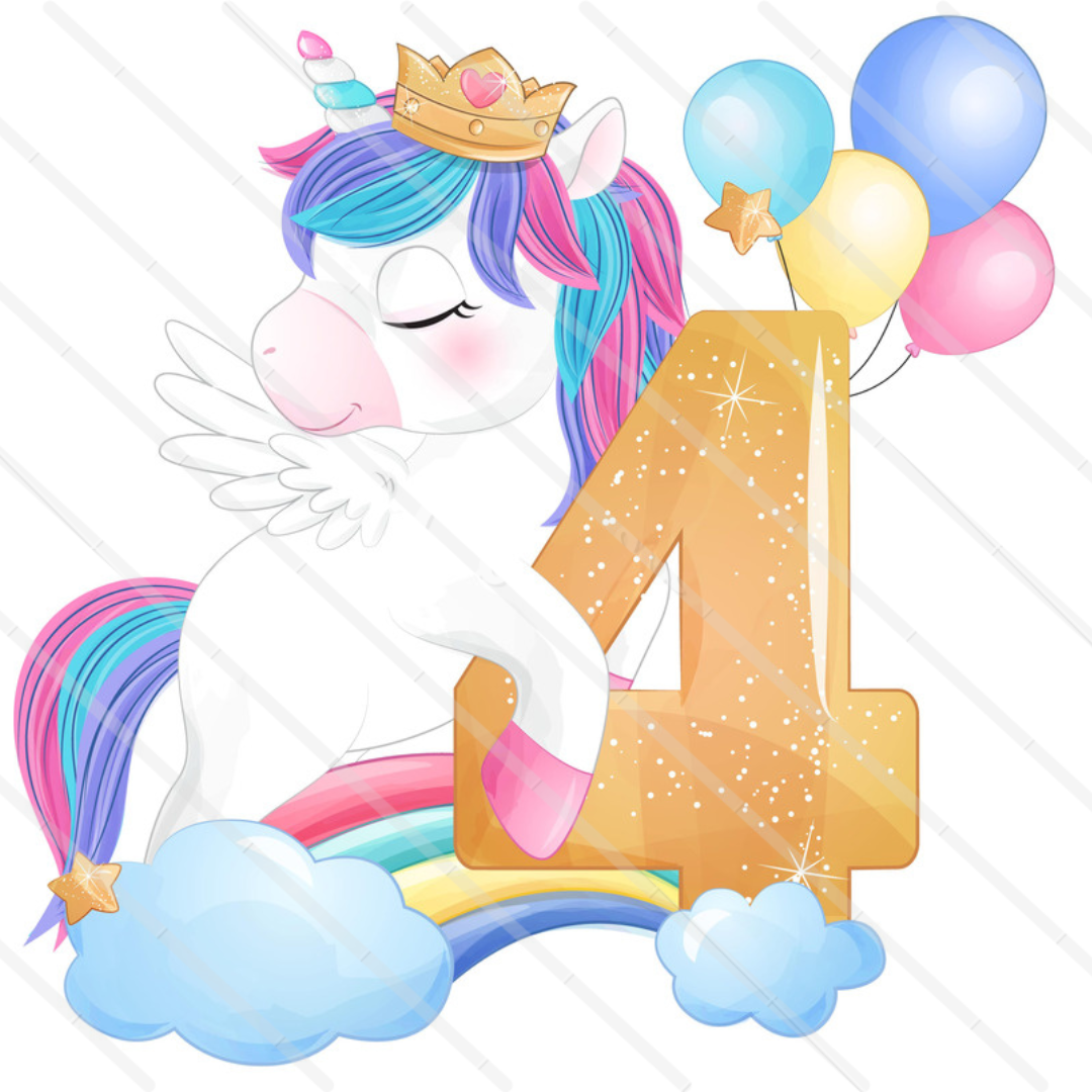 Unicorn Birthday Numbers Clipart Download Digital Clipart Un - Inspire ...