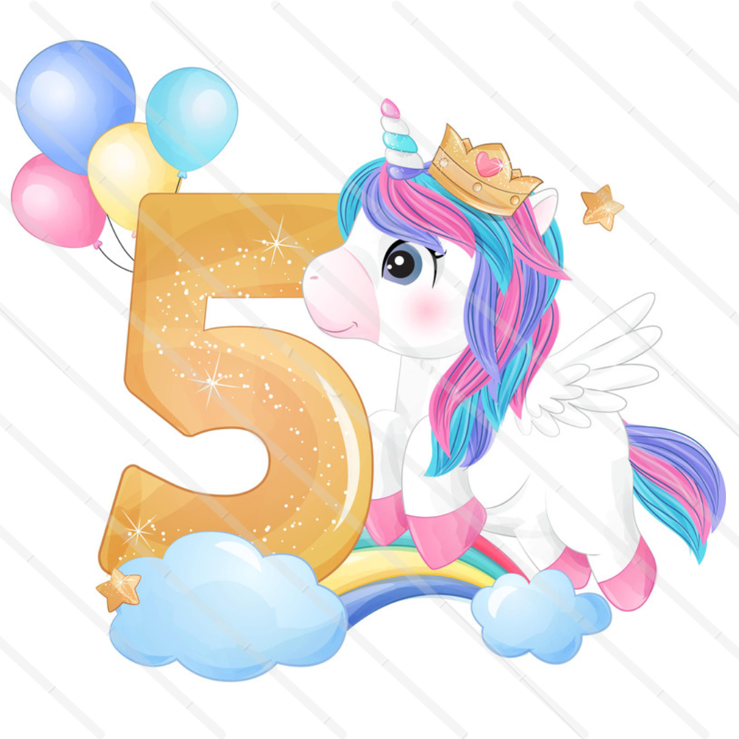 Unicorn Birthday Numbers Clipart Download Digital Clipart Un - Inspire ...