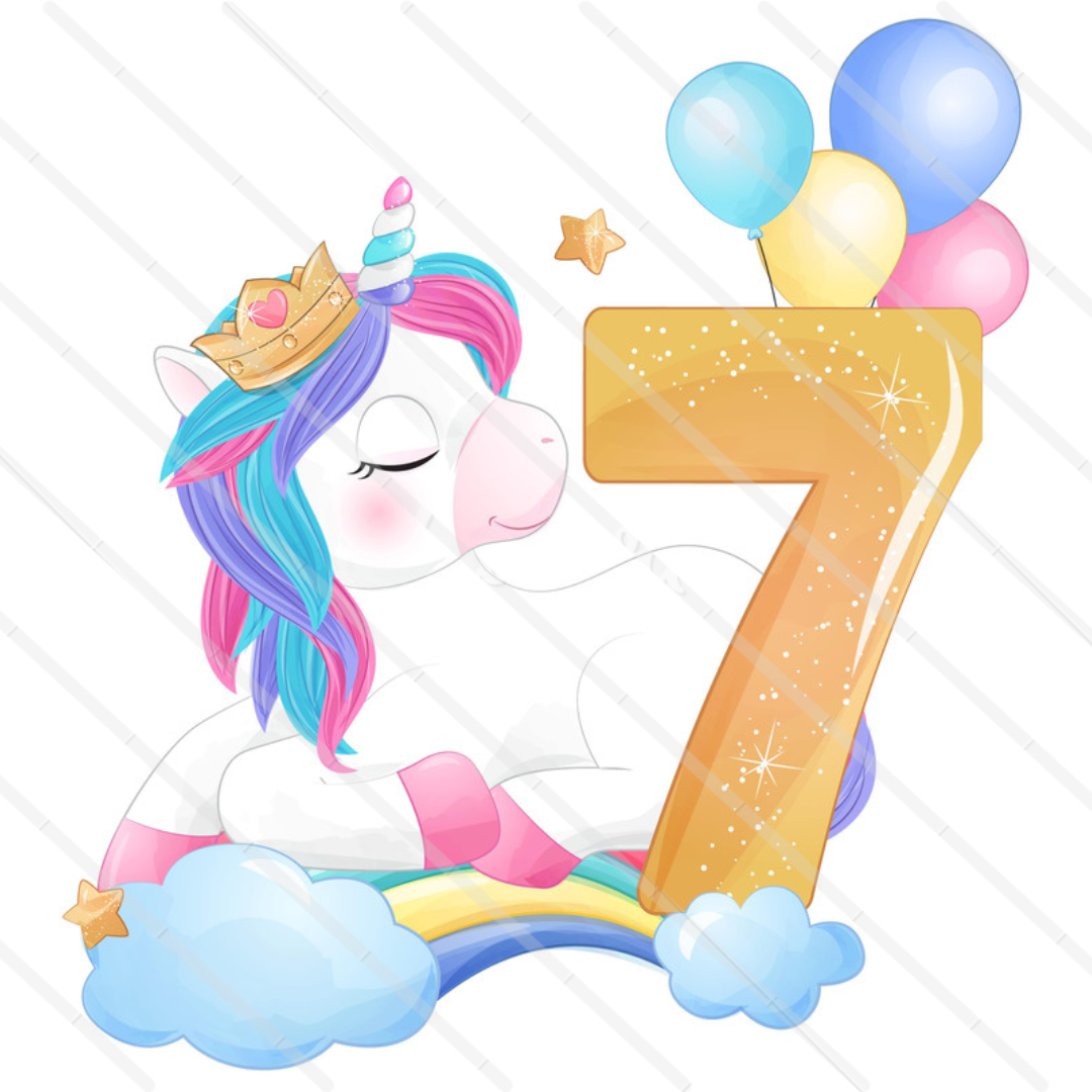 Unicorn Birthday Numbers Clipart Download Digital Clipart Un - Inspire ...