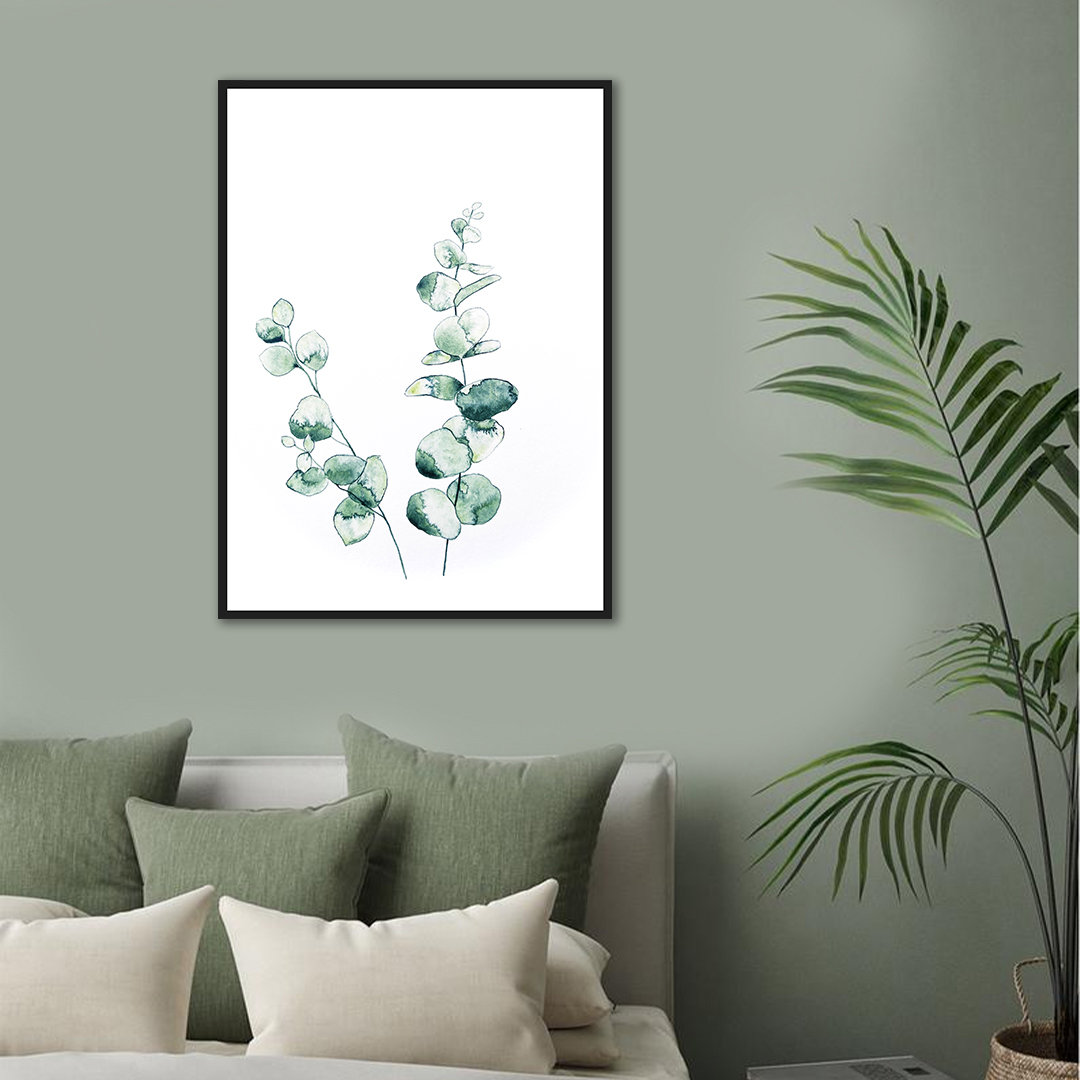 Watercolor green plants, Watercolor Plant, Green Printable - Inspire Uplift