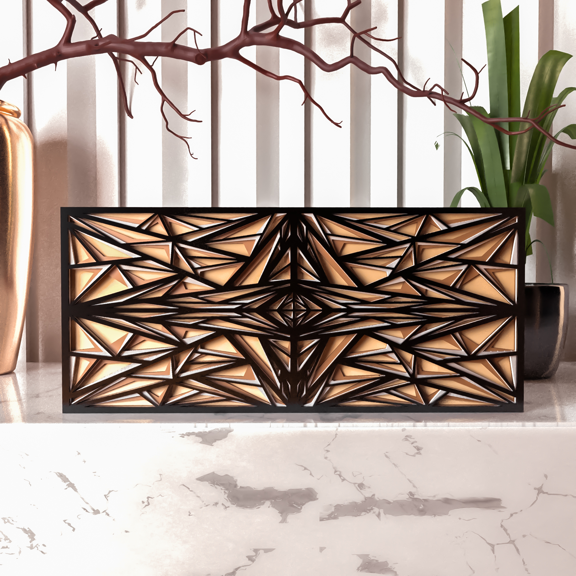 Laser cut wall panel. Laser cut files. Cnc files for wood. L | Inspire ...