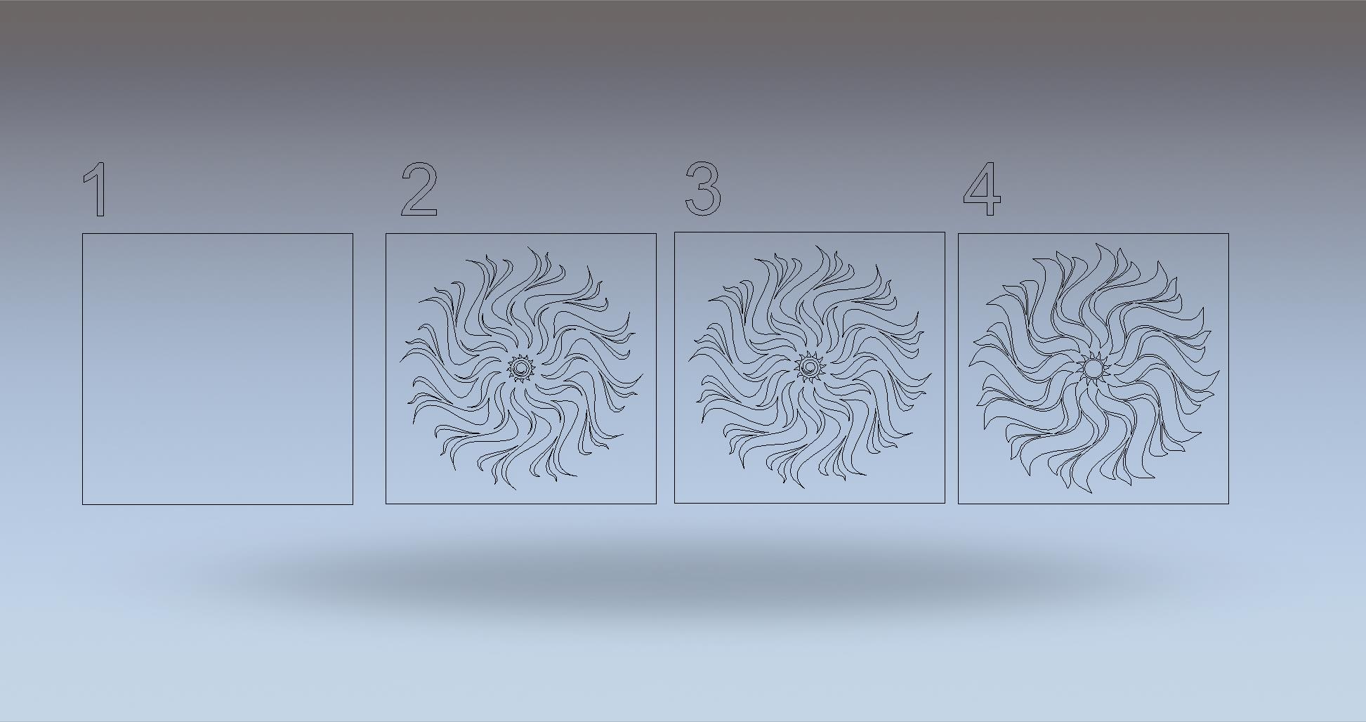 Laser cut sun wall panel. Laser cut files. Cnc files for woo - Inspire ...