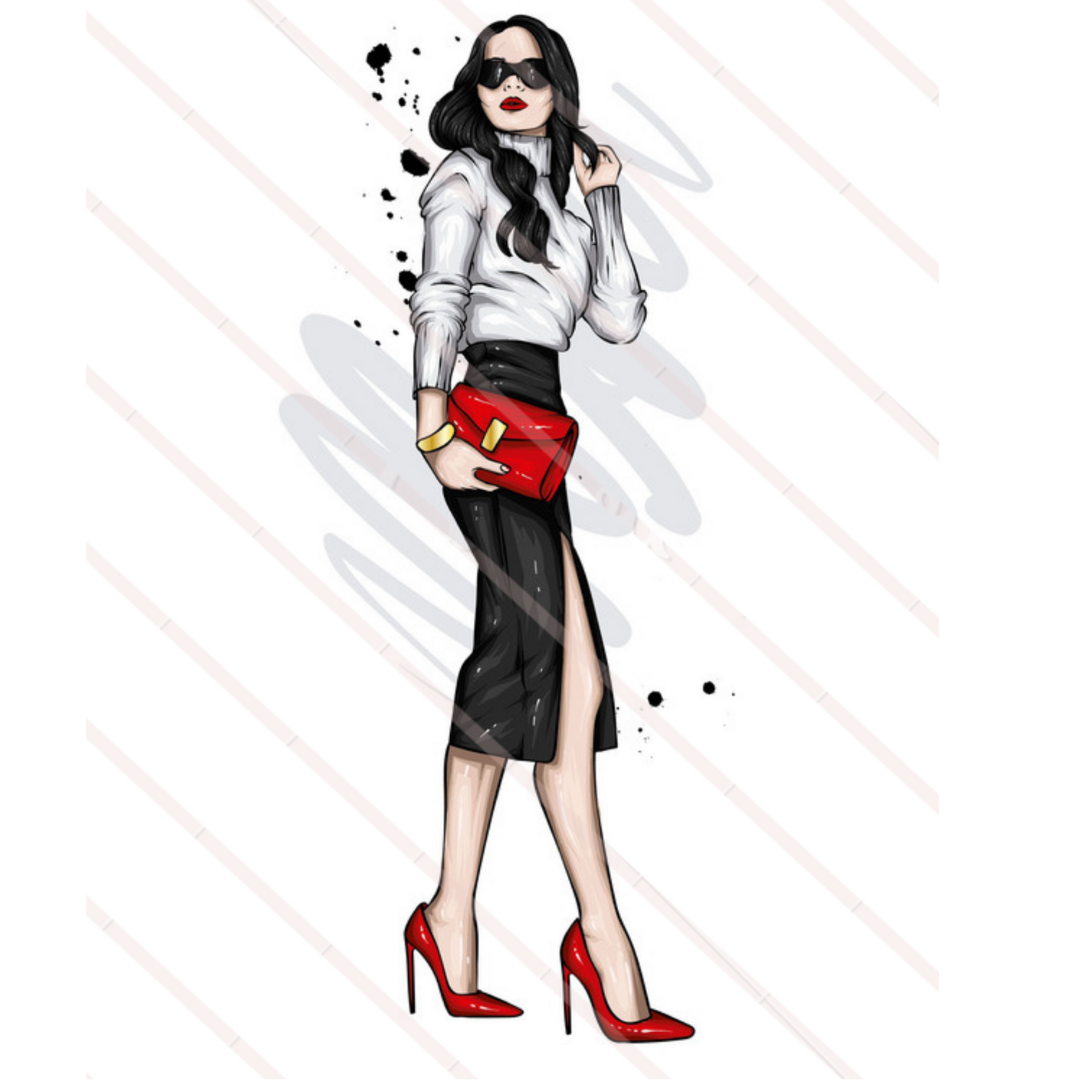 Clipart fashion girl,women clipart,illustration clipart,Fash - Inspire ...