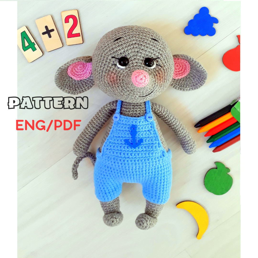 Mouse crochet pattern PDF with descriptions and photos. - Inspire Uplift