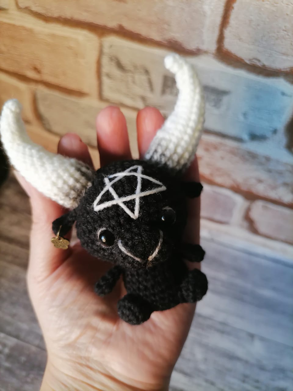 Baphomet toy. mini Baphomet. Creepy toy. Pentagram. goat hea - Inspire ...