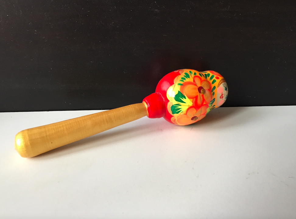 Rattle for kids "Matryoshka", high 20 cm | Inspire Uplift