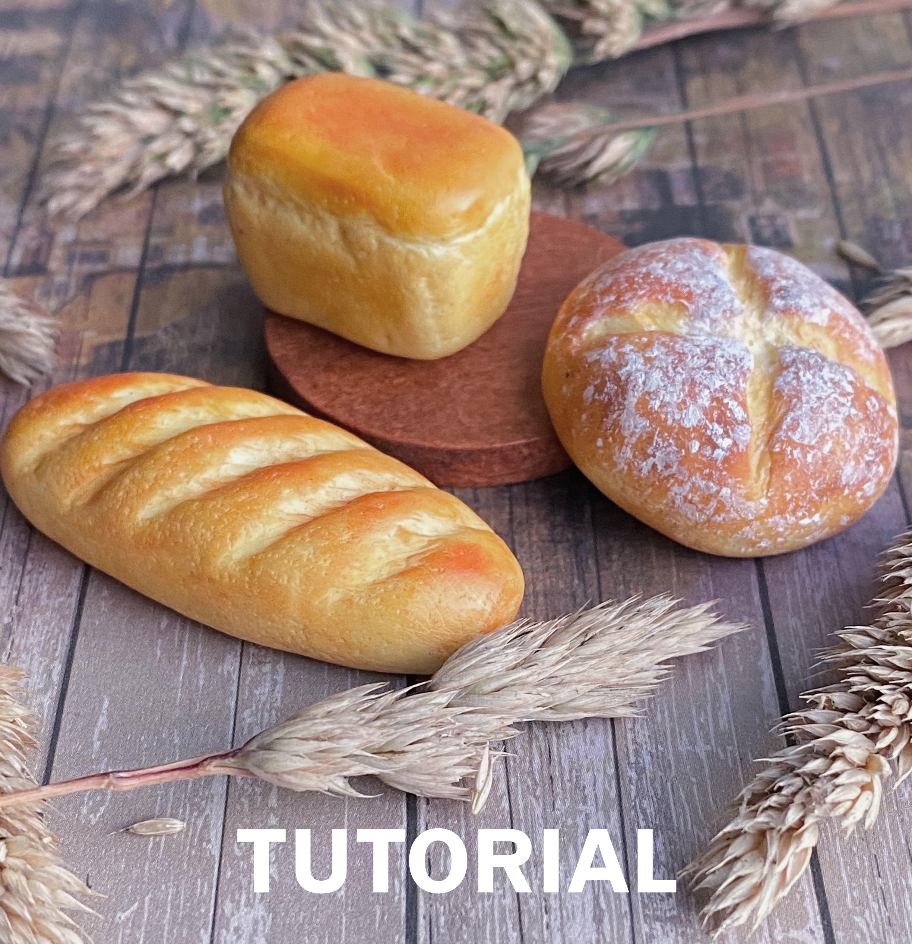 Miniature breads. TUTORIAL polymer clay. Miniature food. Dol | Inspire ...