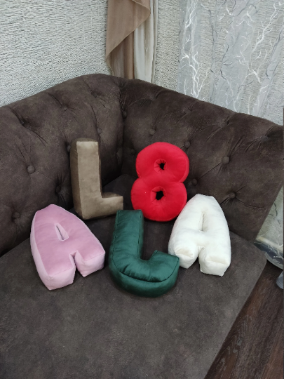 Letters pillow velvet / Number pillow / Letter cushion / Per - Inspire ...