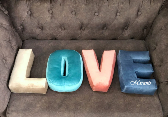 Letters pillow velvet / Number pillow / Letter cushion / Per - Inspire ...