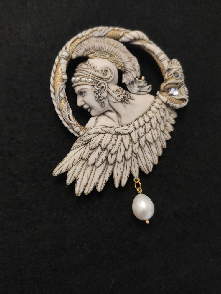 Art Nouveau Greek brooch,Greek pin,Large brooch, Antique pin - Inspire ...