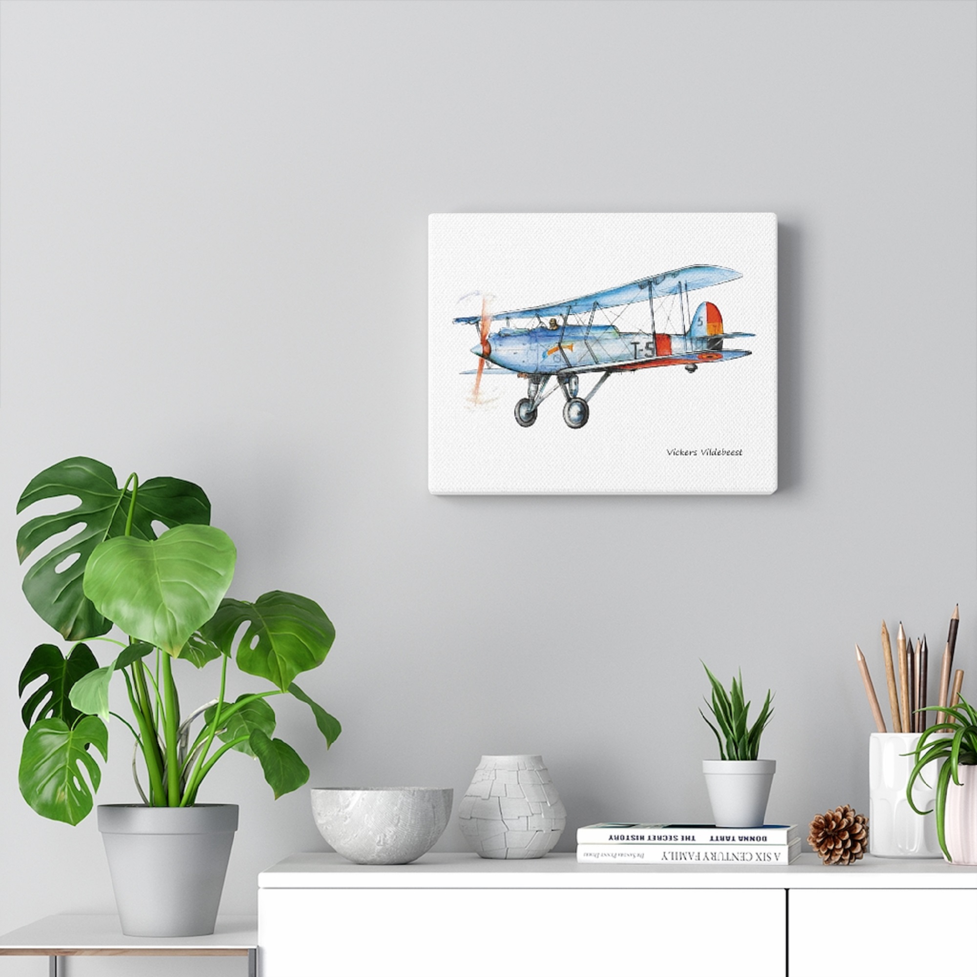 Vintage Airplane Art For Kids