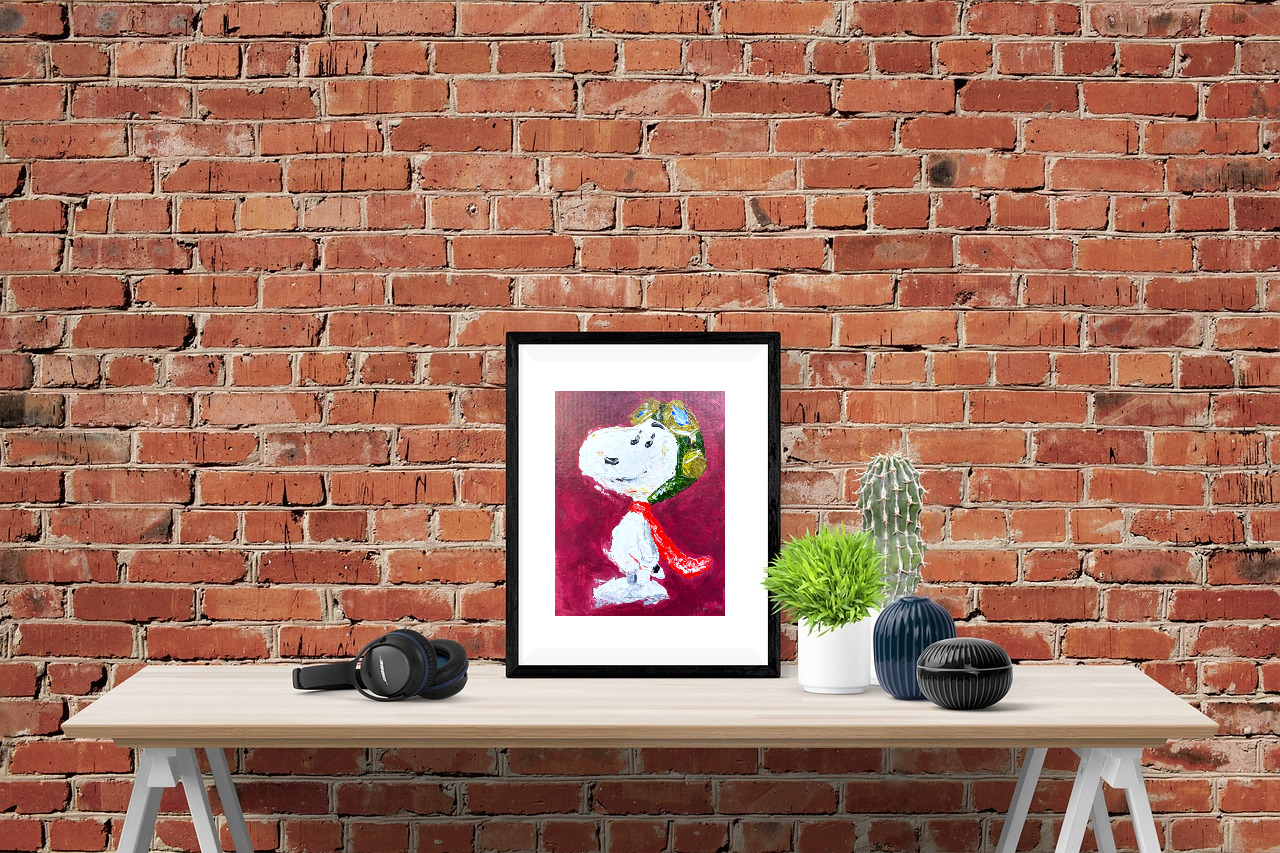 Snoopy Original Painting, Snoopy Wall Art, Snoopy wall decor - Inspire ...