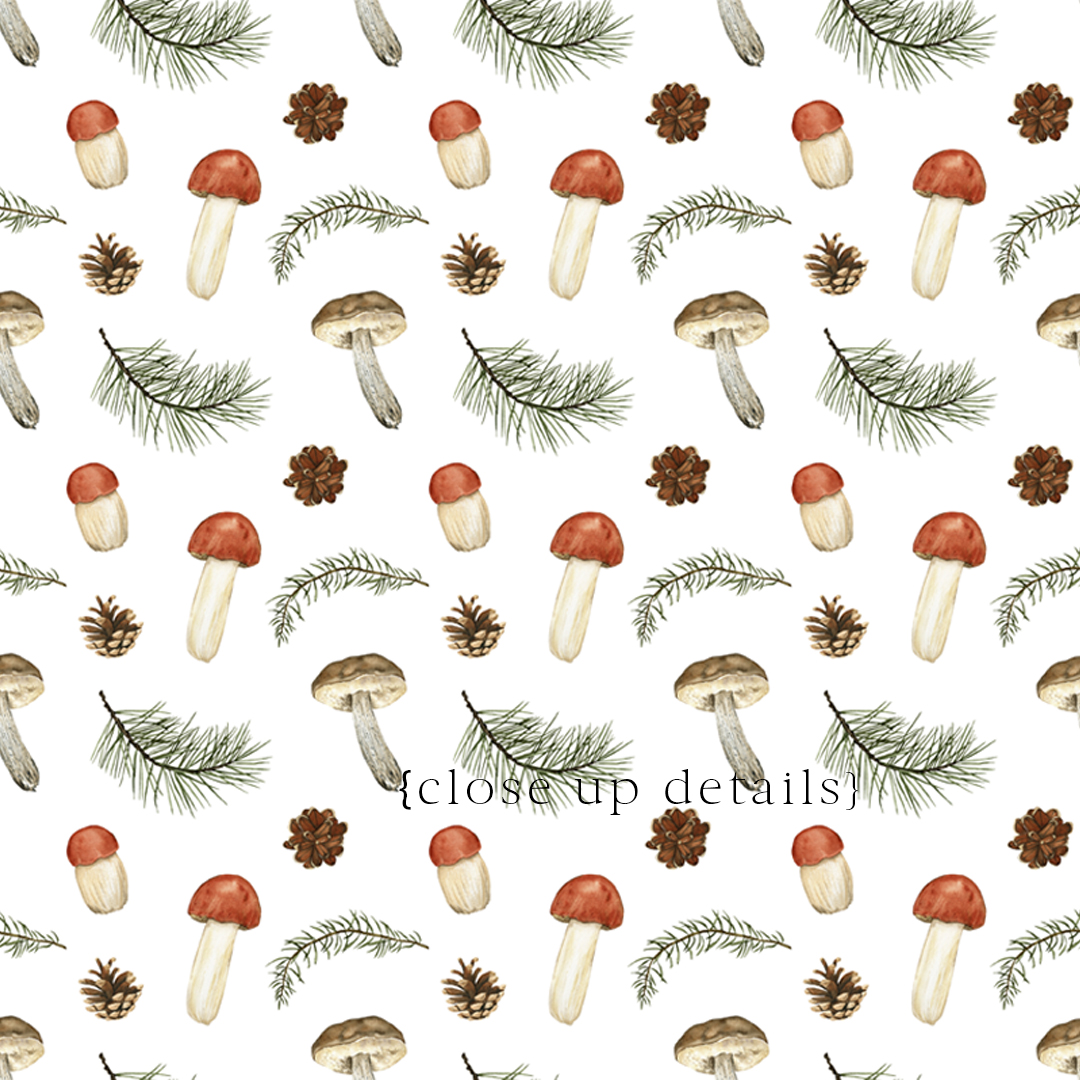 Fall Forest Mushroom Seamless Patterns, Autumn Digital Paper - Inspire ...